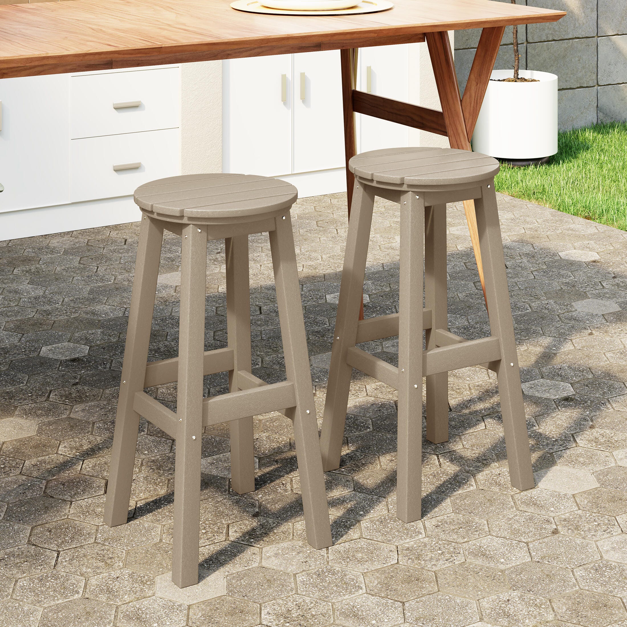 Click here for Westin Furniture Otto Outdoor Round Bar Stool (Set... prices