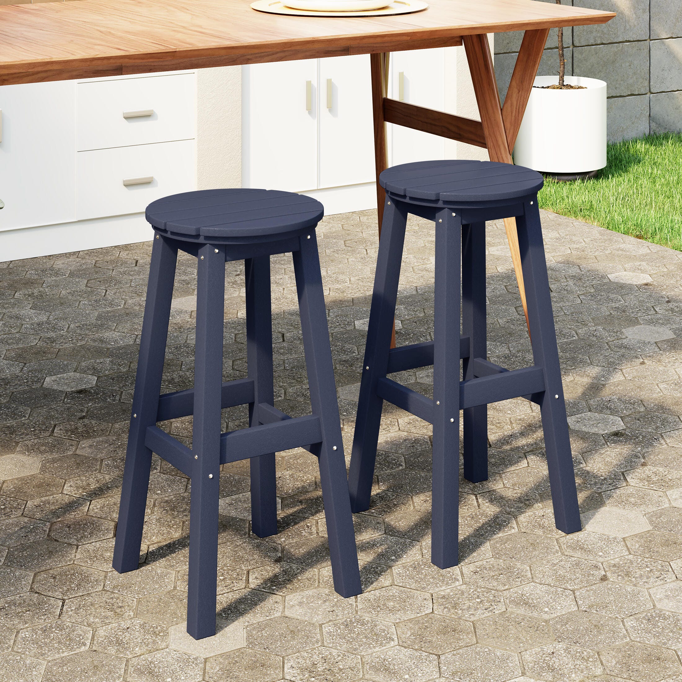 Click here for Westin Furniture Otto Outdoor Round Bar Stool (Set... prices