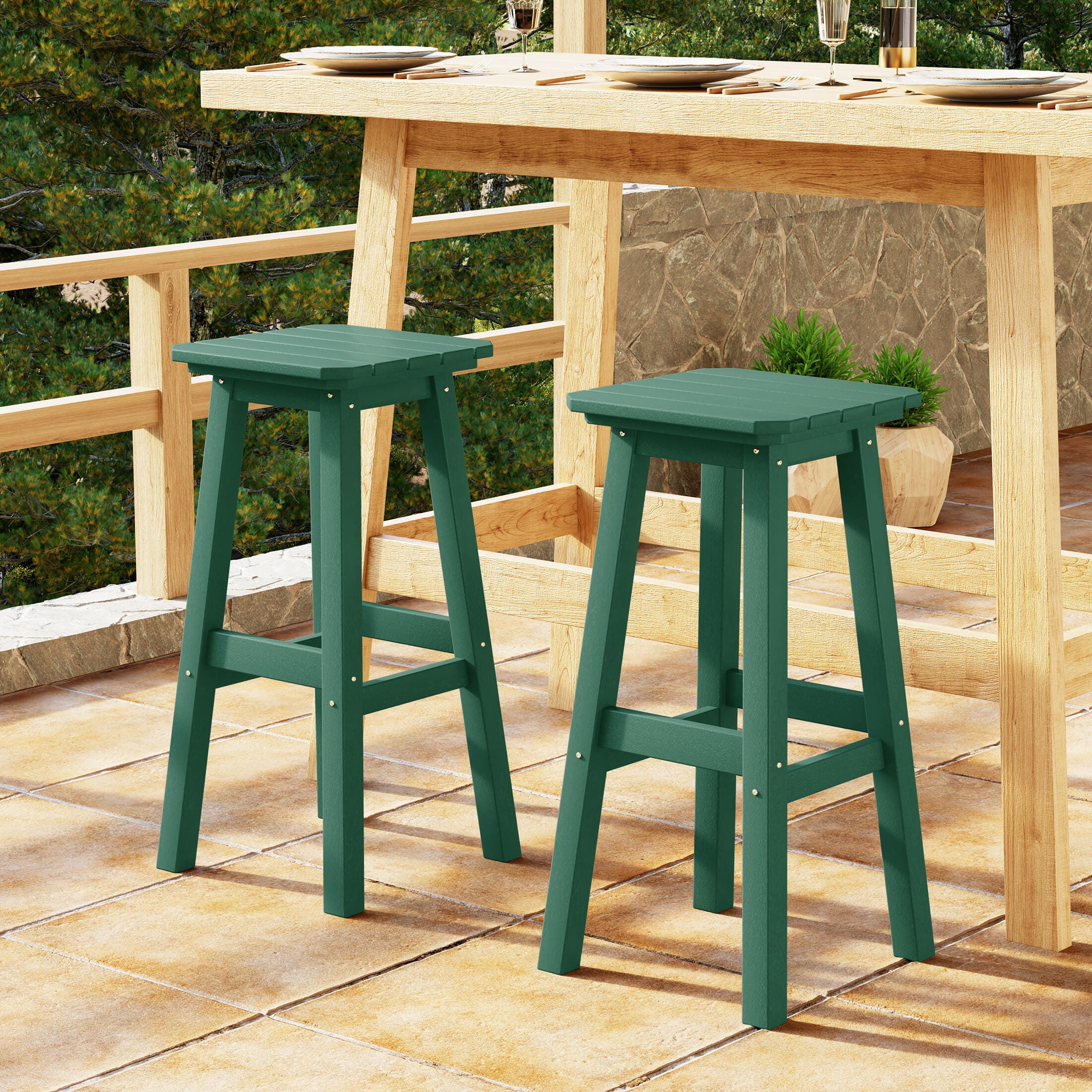 Click here for Westin Furniture Otto Outdoor Square Bar Stool (Se... prices