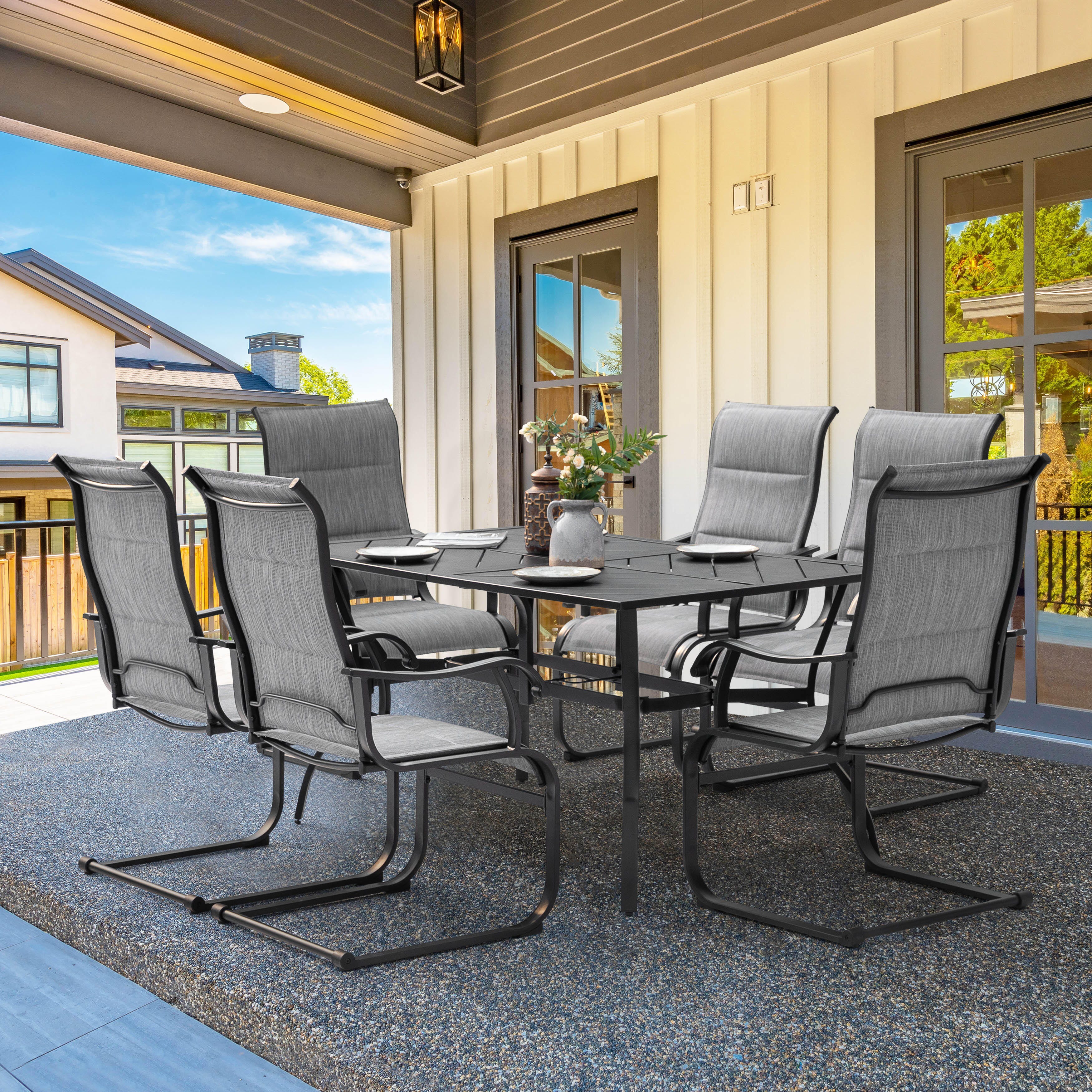 Click here for Nuu Garden Aether Outdoor Dining Table and 6 Chair... prices