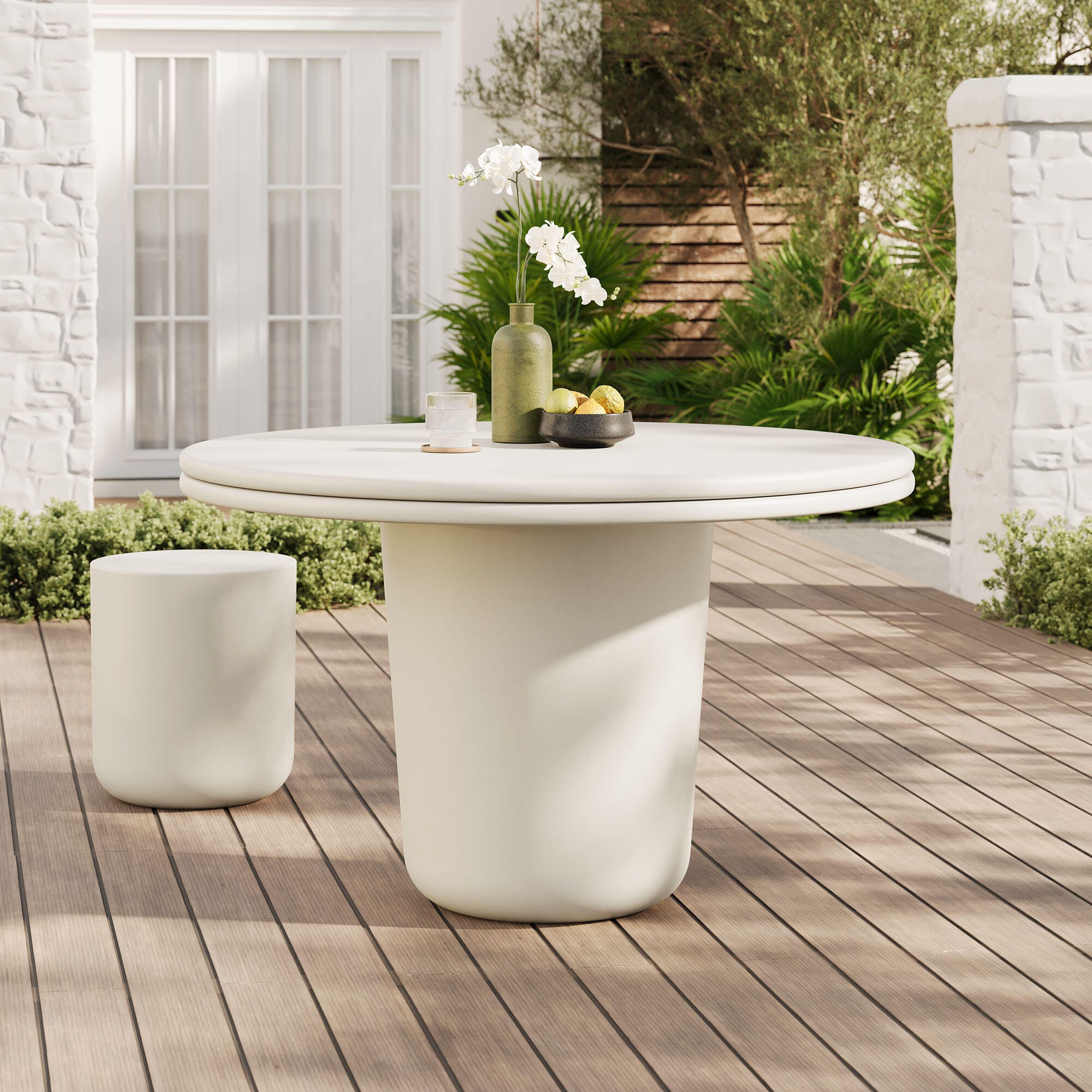 Click here for Modway Brion Outdoor Dining Table  White prices