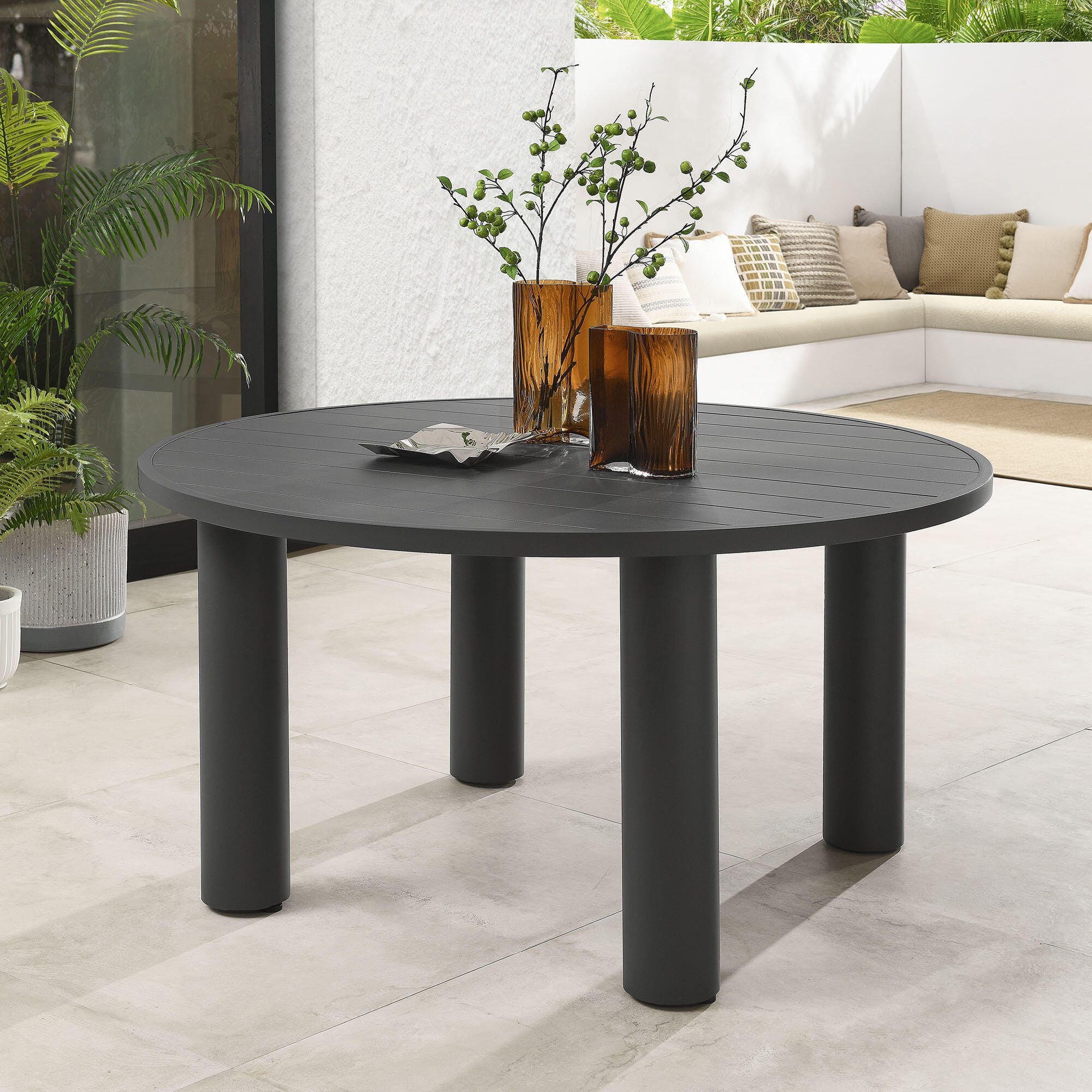 Click here for Modway Nautica Outdoor Dining Table  Graphite prices