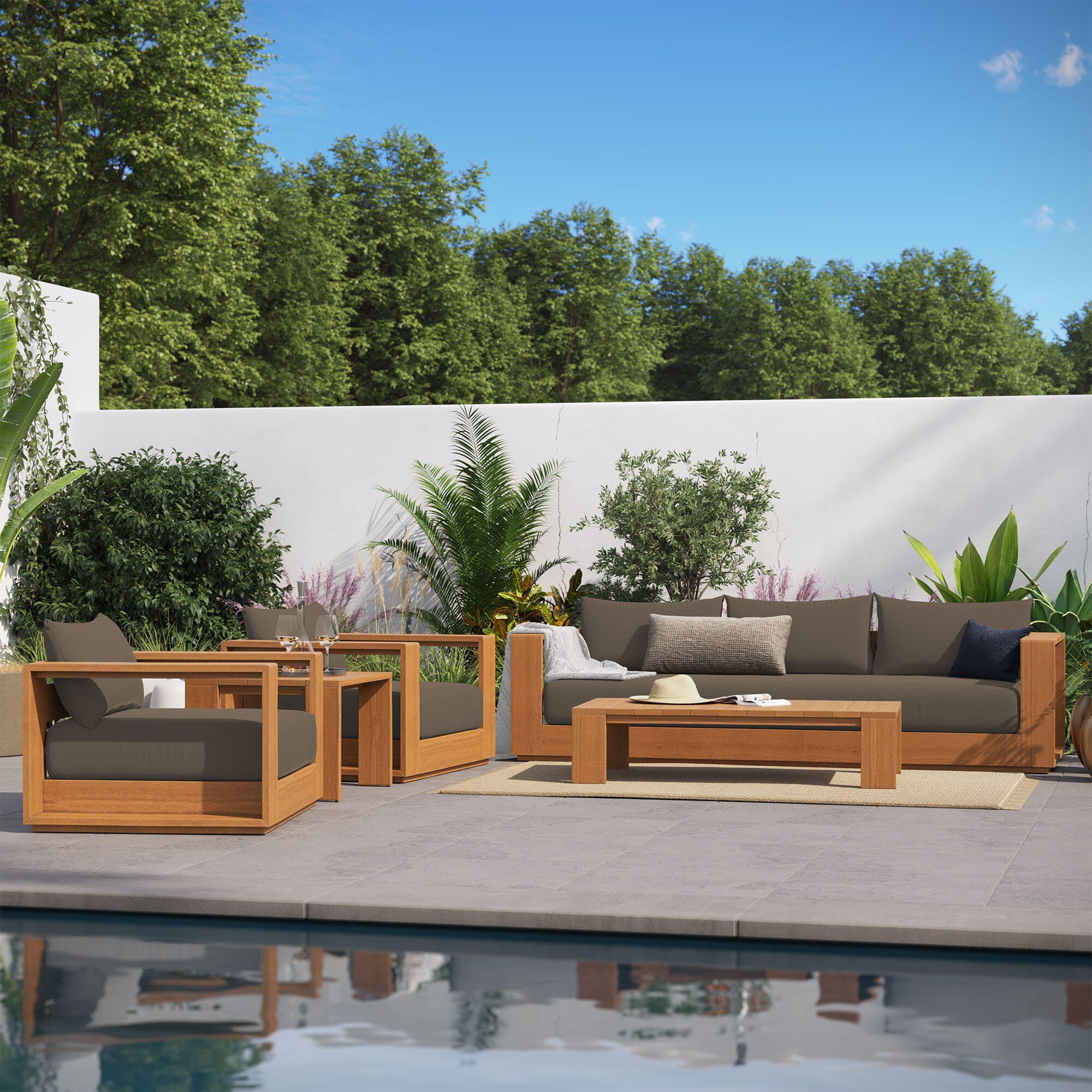 Click here for Modway Tahoe Outdoor Conversation Set with Coffee... prices