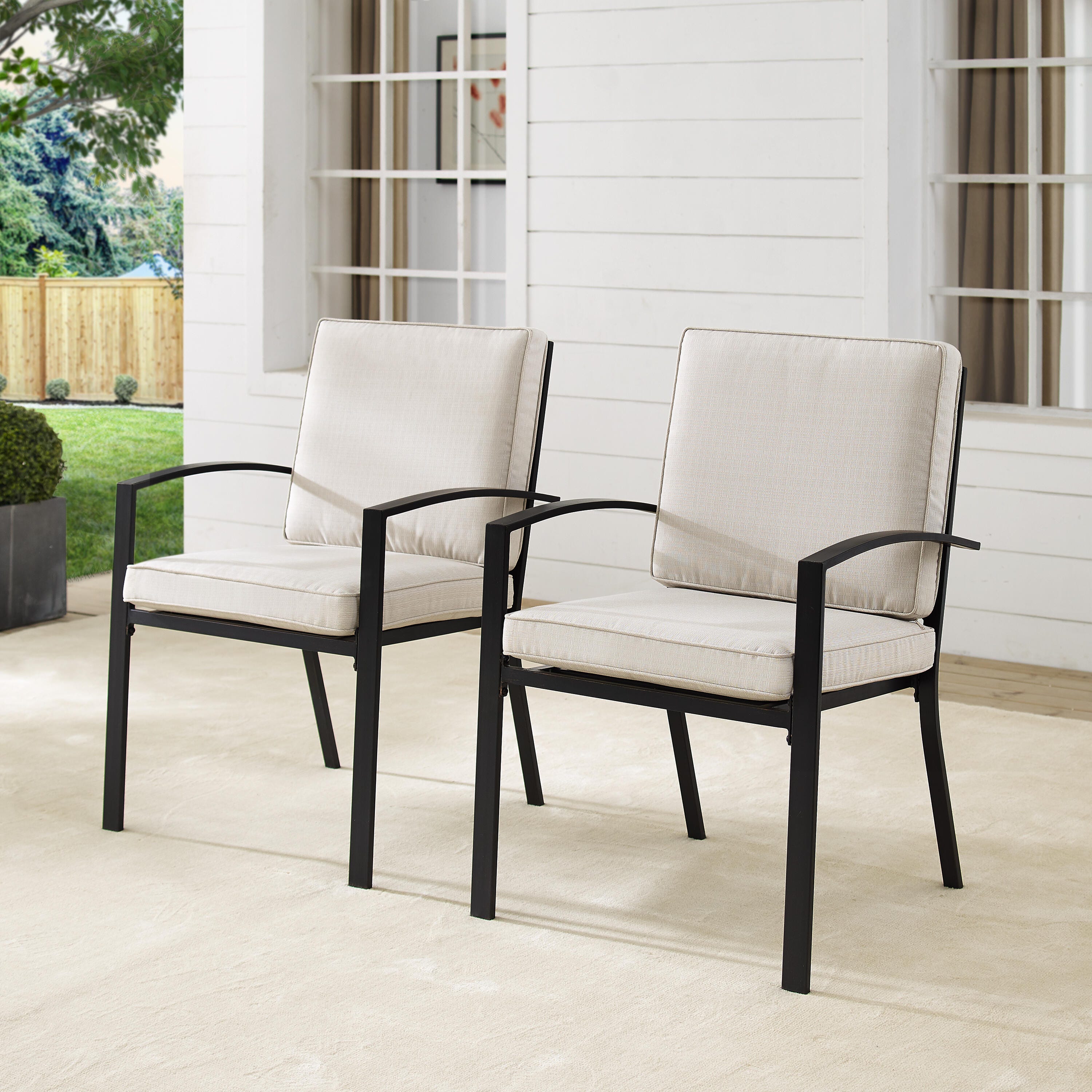 Click here for Crosley Furniture Kaplan Outdoor Dining Chair (Set... prices