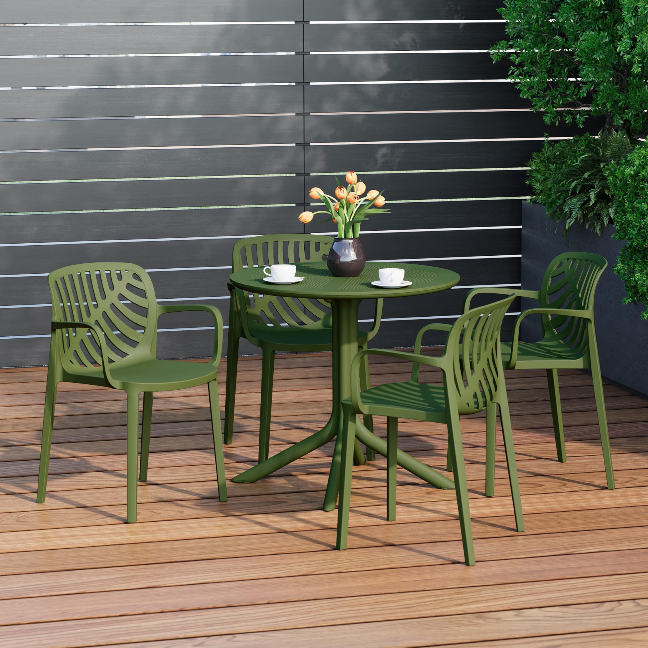 Click here for Westin Furniture Frond & Form Outdoor Round Perfor... prices