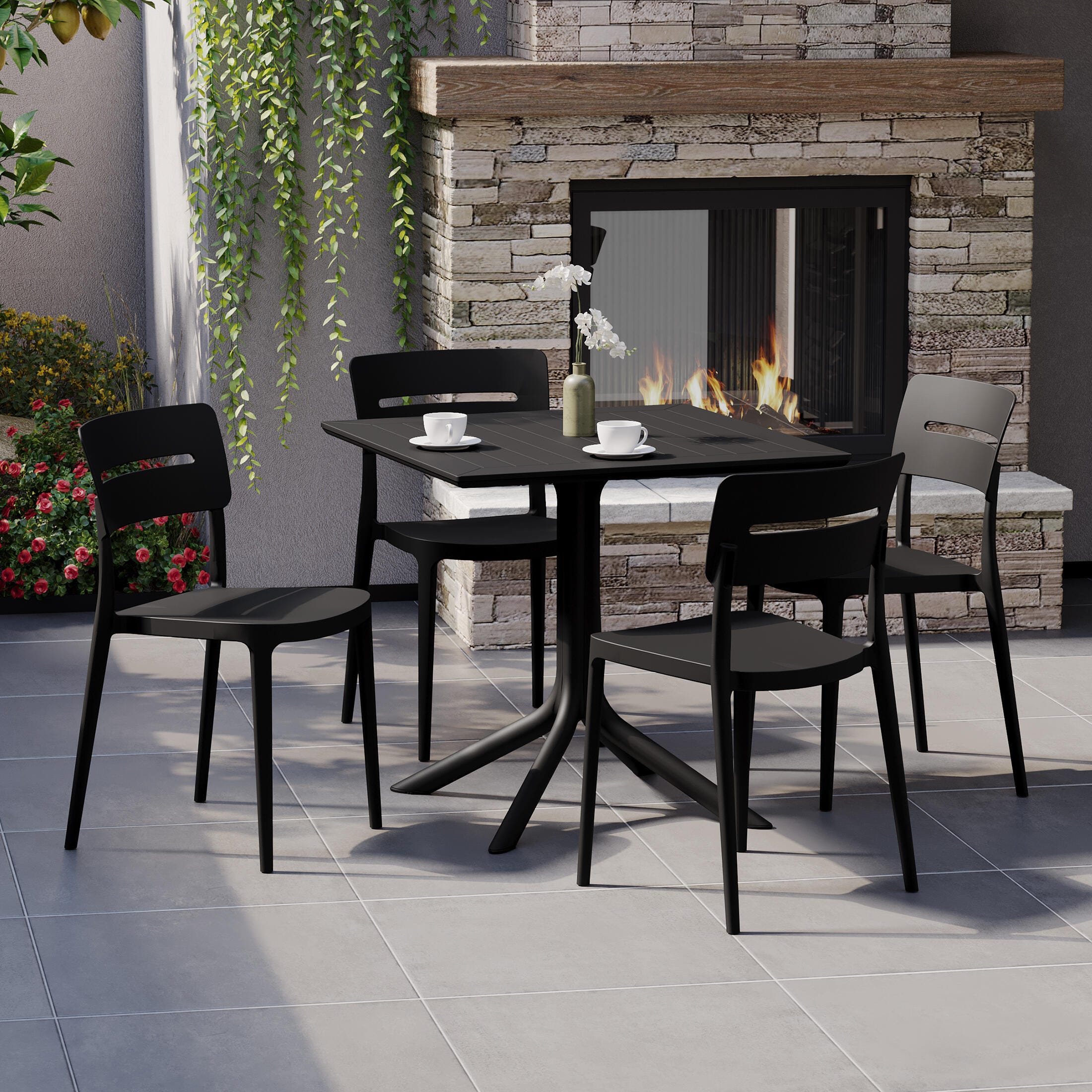 Click here for Westin Furniture Frond & Form Outdoor Square Dinin... prices