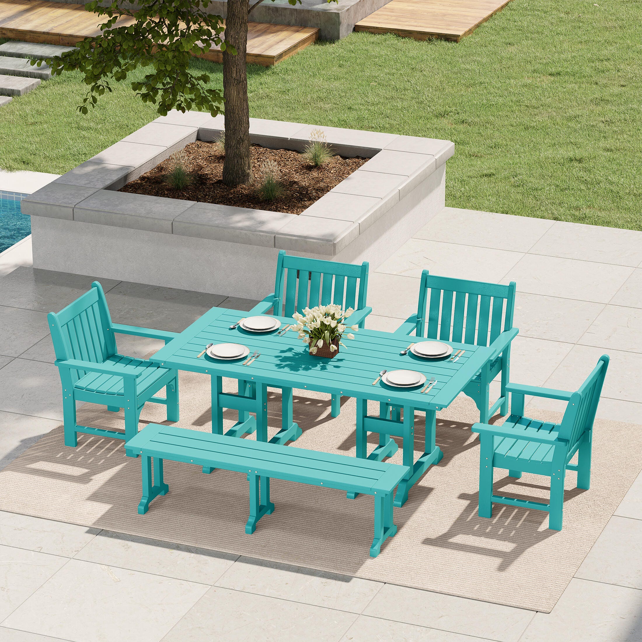 Click here for Westin Furniture Laguna Outdoor Dining Table and 4... prices