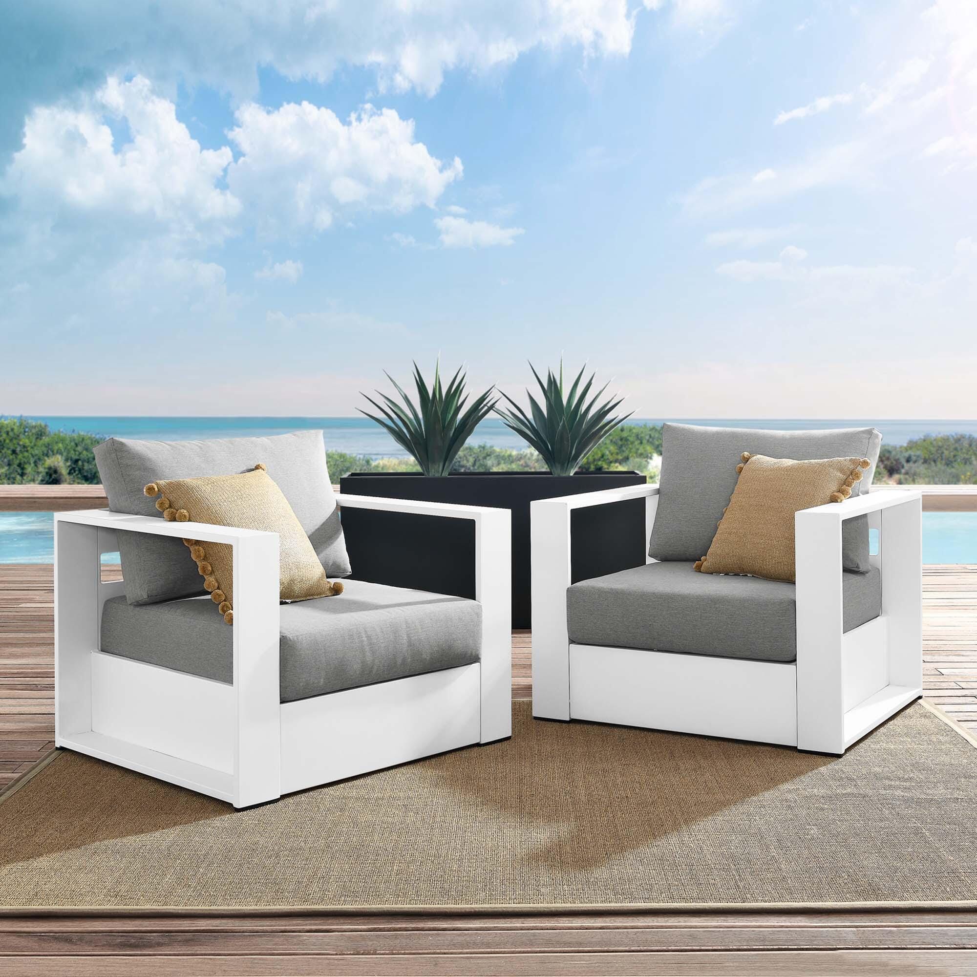 Click here for Modway Tahoe Outdoor Lounge Chair (Set of 2)  Whit... prices