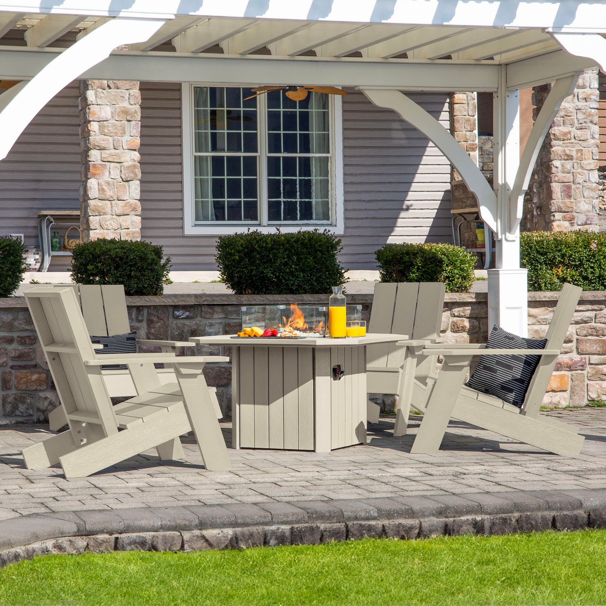 Click here for Highwood Italica Outdoor Conversation Set with Fir... prices