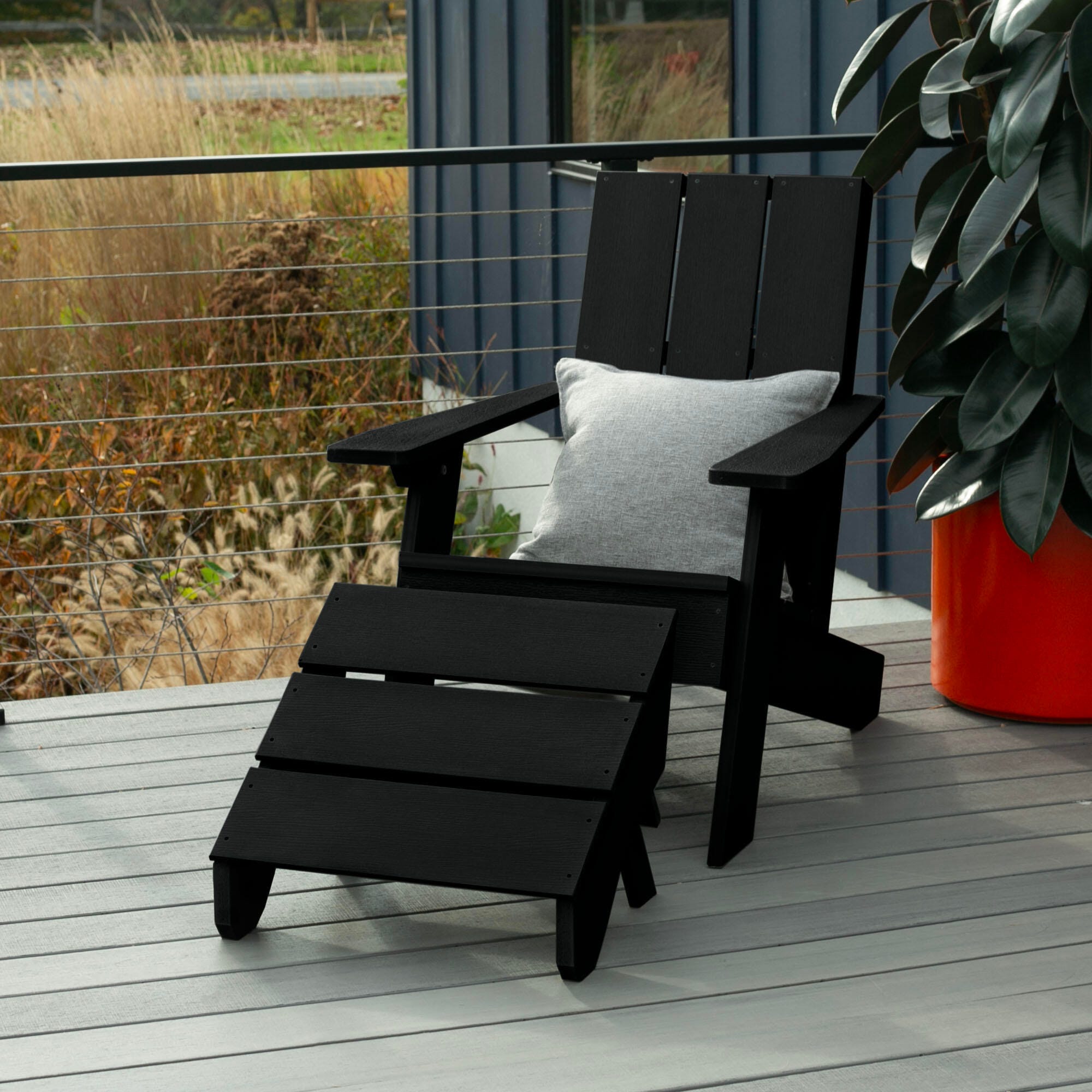 Click here for Highwood Italica Outdoor Adirondack Chair with Ott... prices