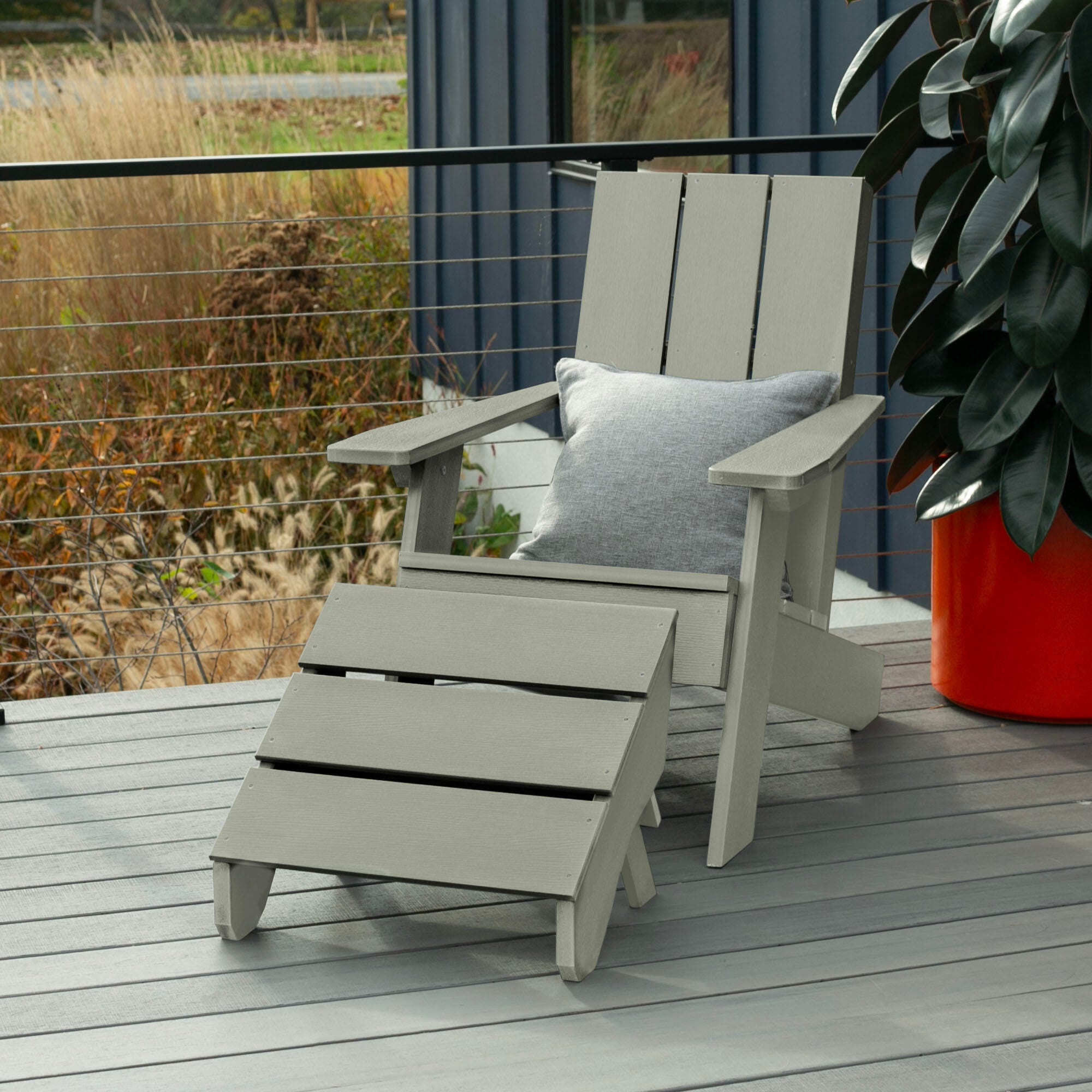 Click here for Highwood Italica Outdoor Adirondack Chair with Ott... prices