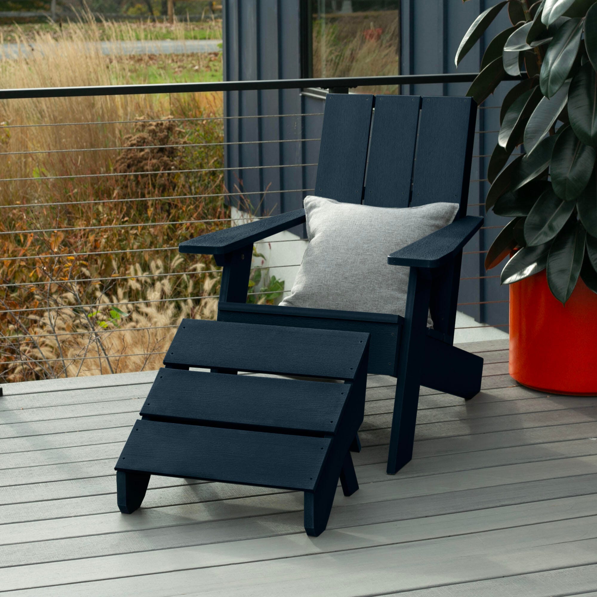Click here for Highwood Italica Outdoor Adirondack Chair with Ott... prices