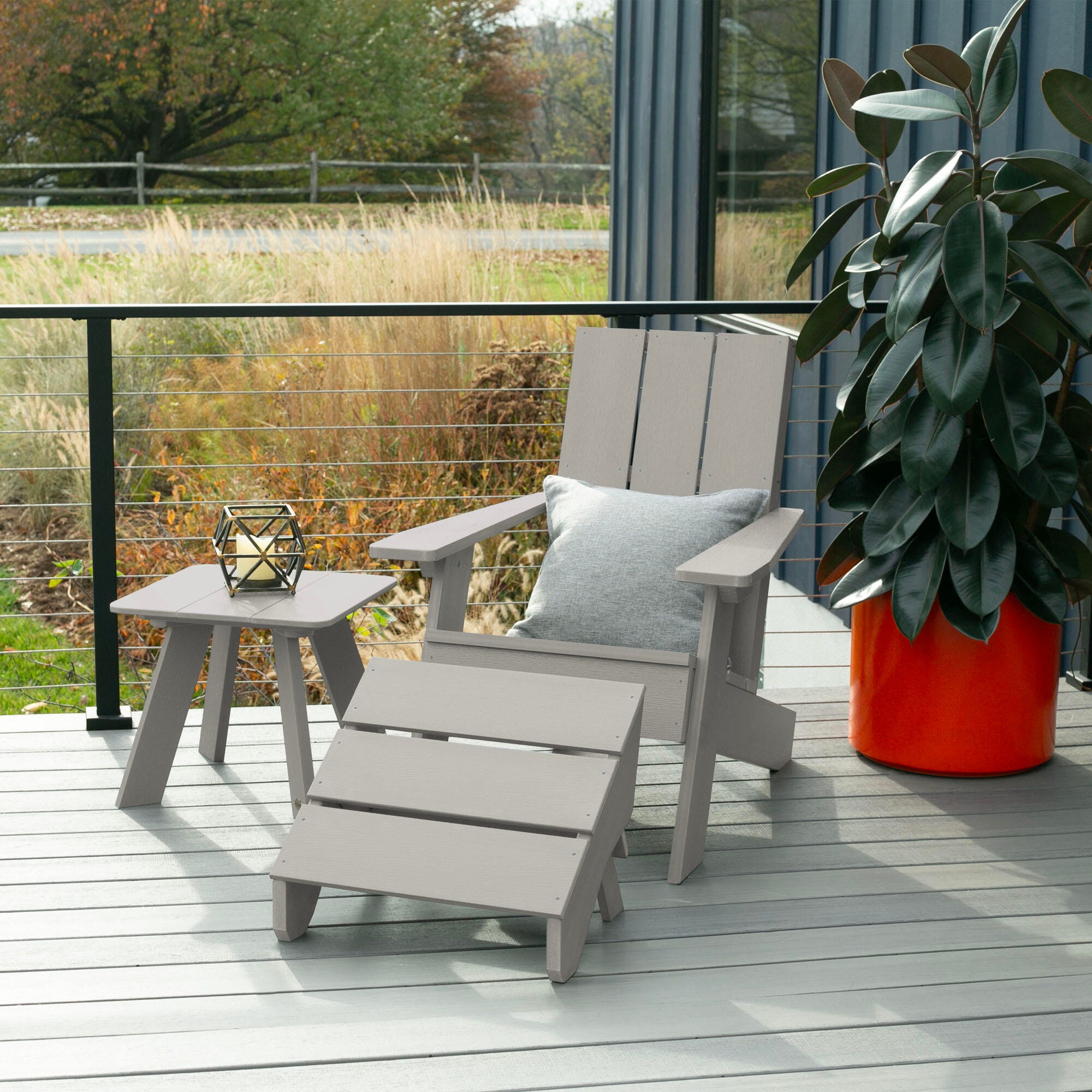 Click here for Highwood Italica Outdoor Adirondack Chair with Ott... prices