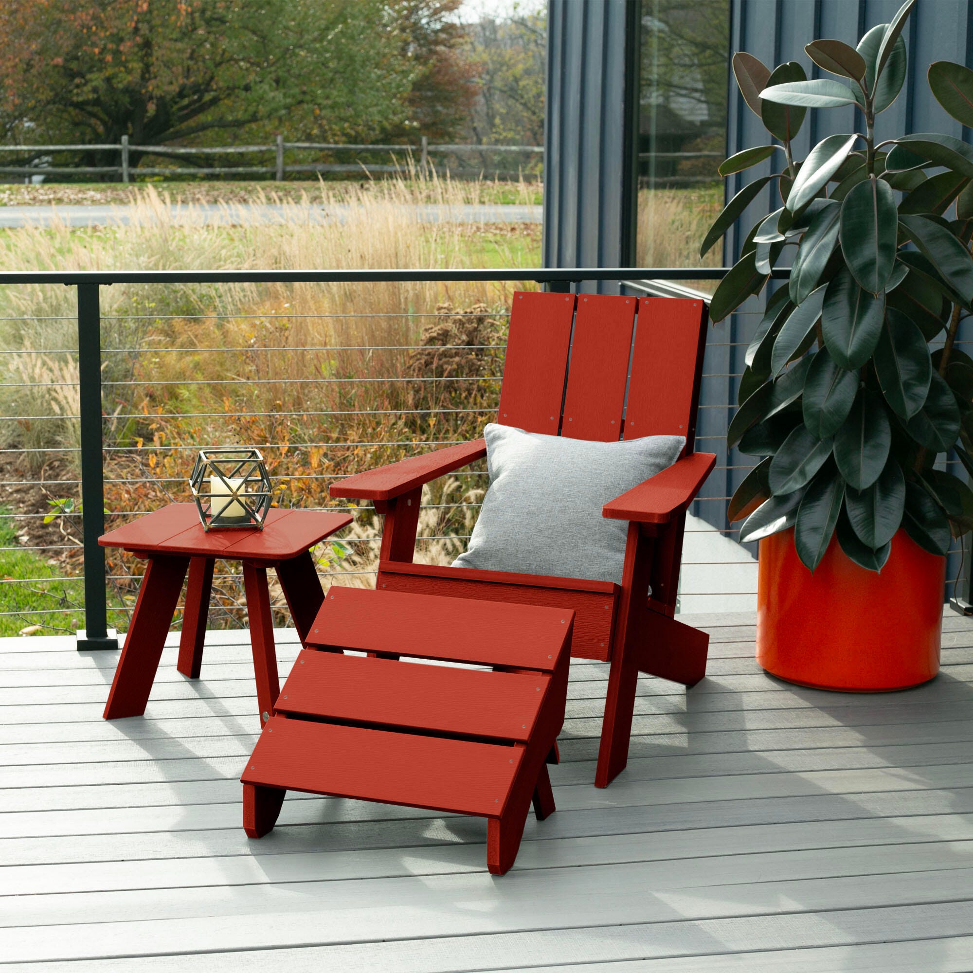 Click here for Highwood Italica Outdoor Adirondack Chair with Ott... prices