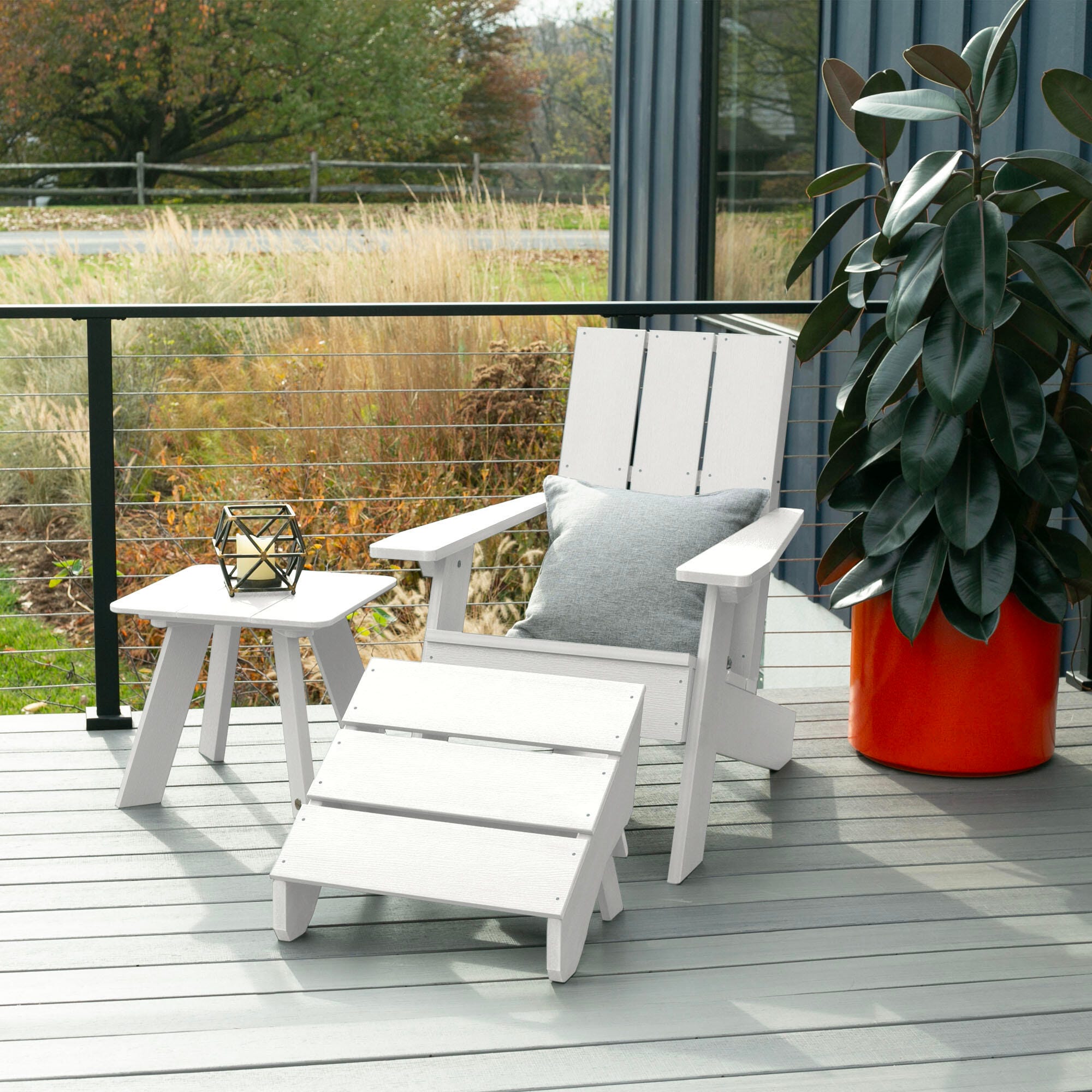 Click here for Highwood Italica Outdoor Adirondack Chair with Ott... prices