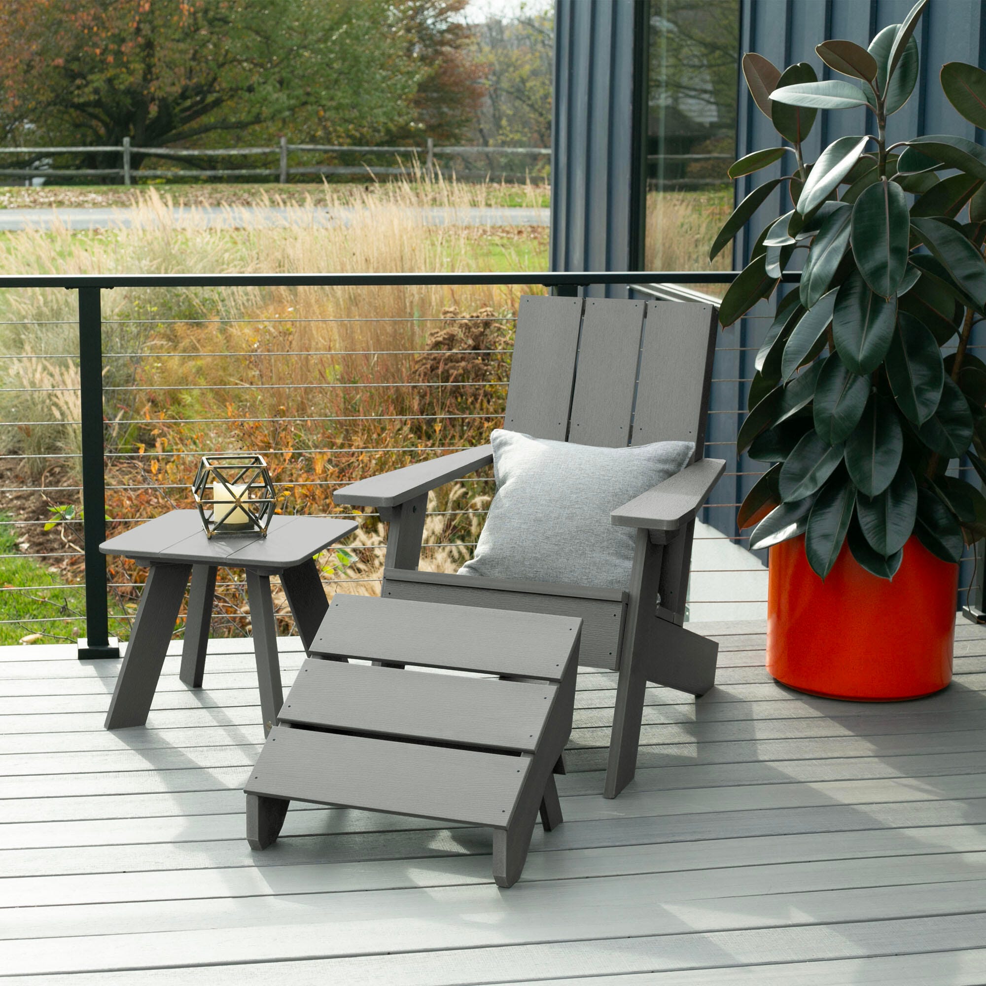 Click here for Highwood Italica Outdoor Adirondack Chair with Ott... prices