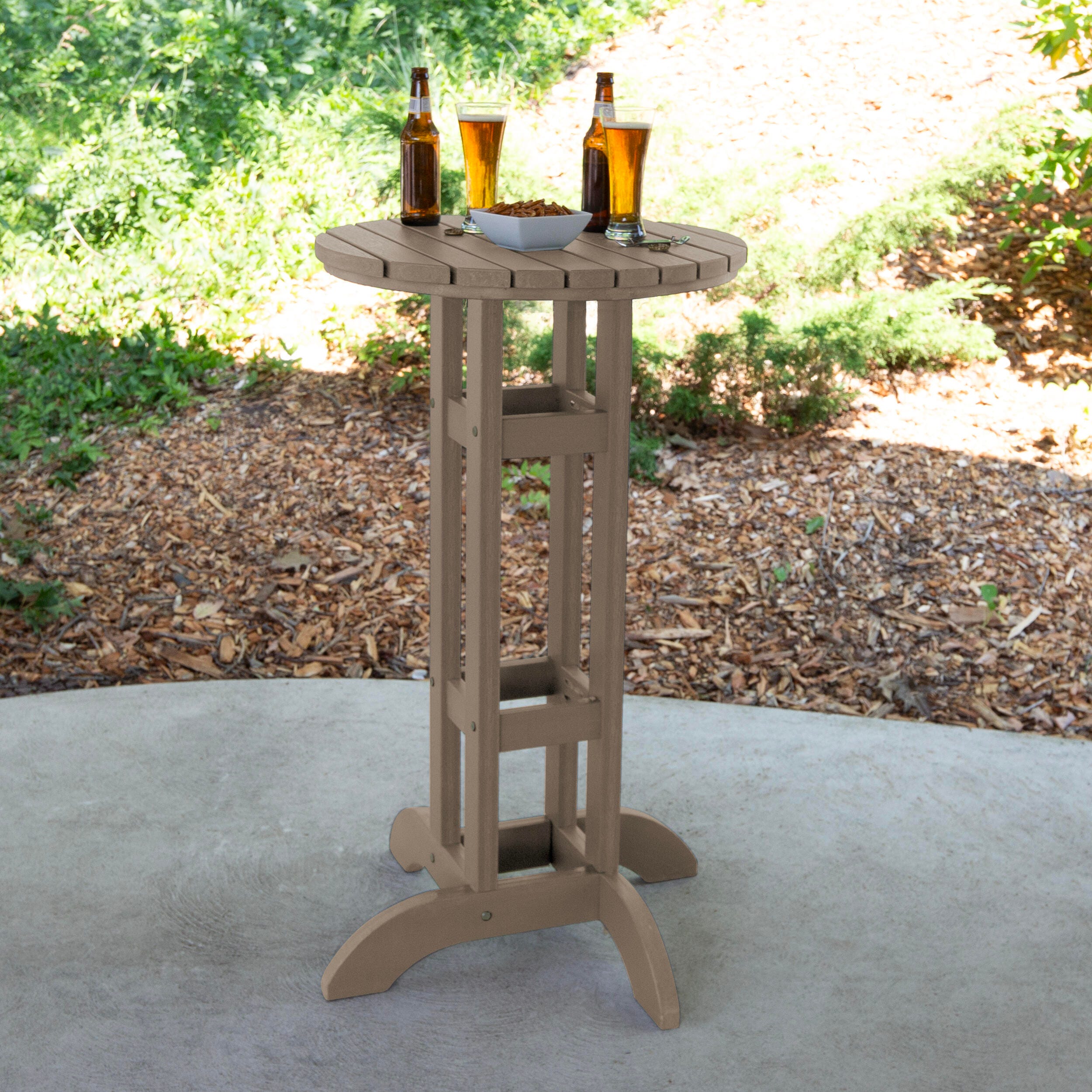 Click here for Highwood Lehigh Outdoor Bar Table  Woodland Brown prices