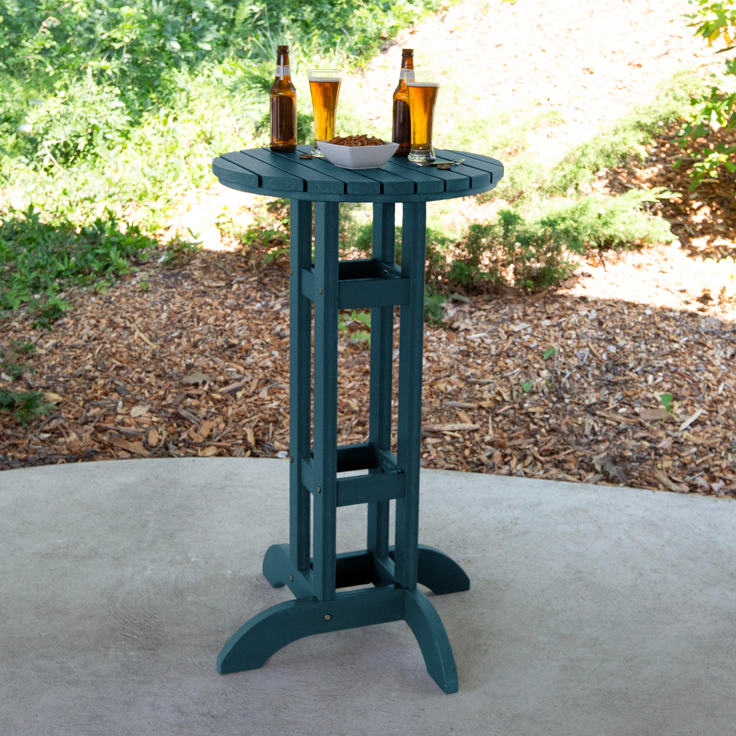 Click here for Highwood Lehigh Outdoor Bar Table  Nantucket Blue prices