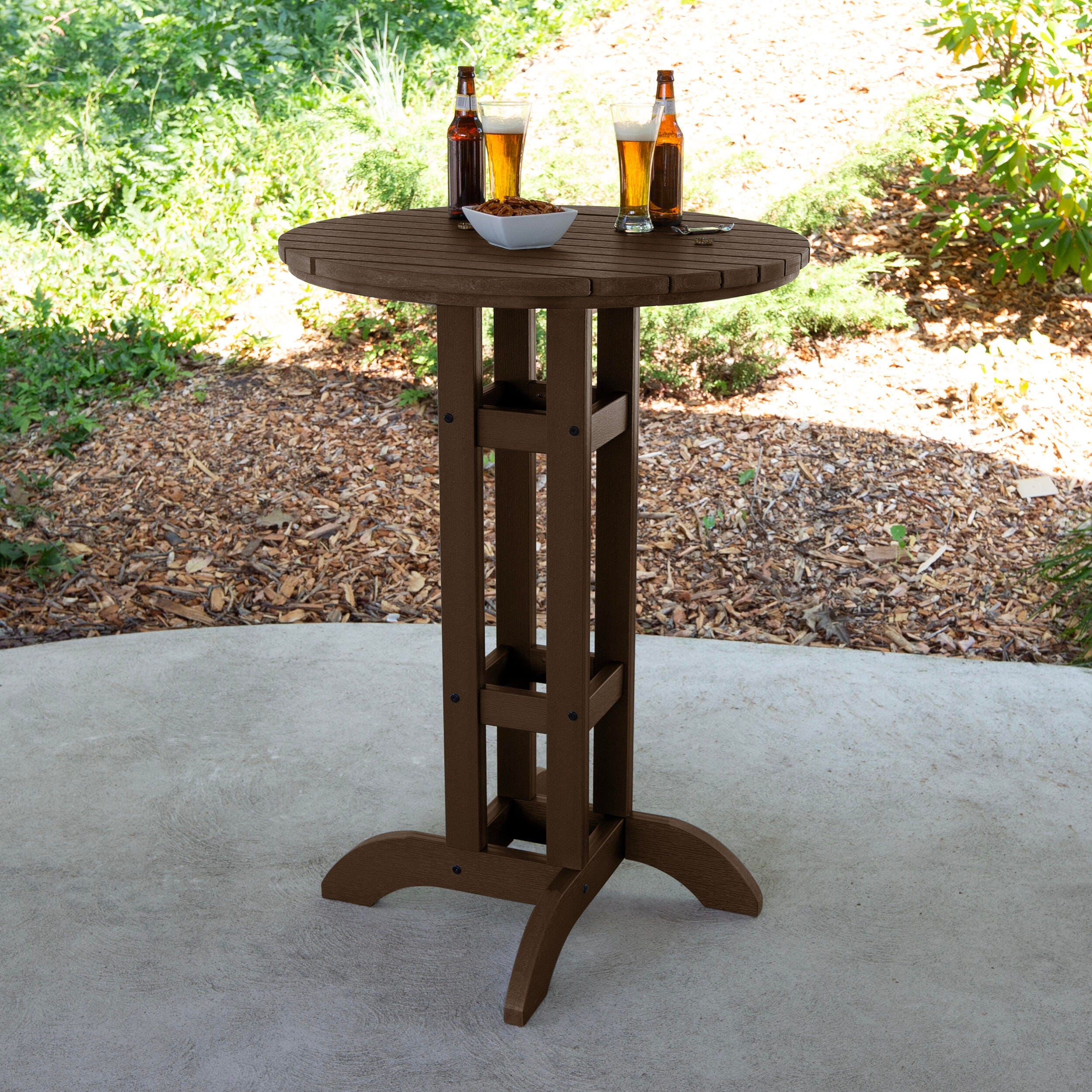 Click here for Highwood Lehigh Outdoor Round Bar Table  Weathered... prices