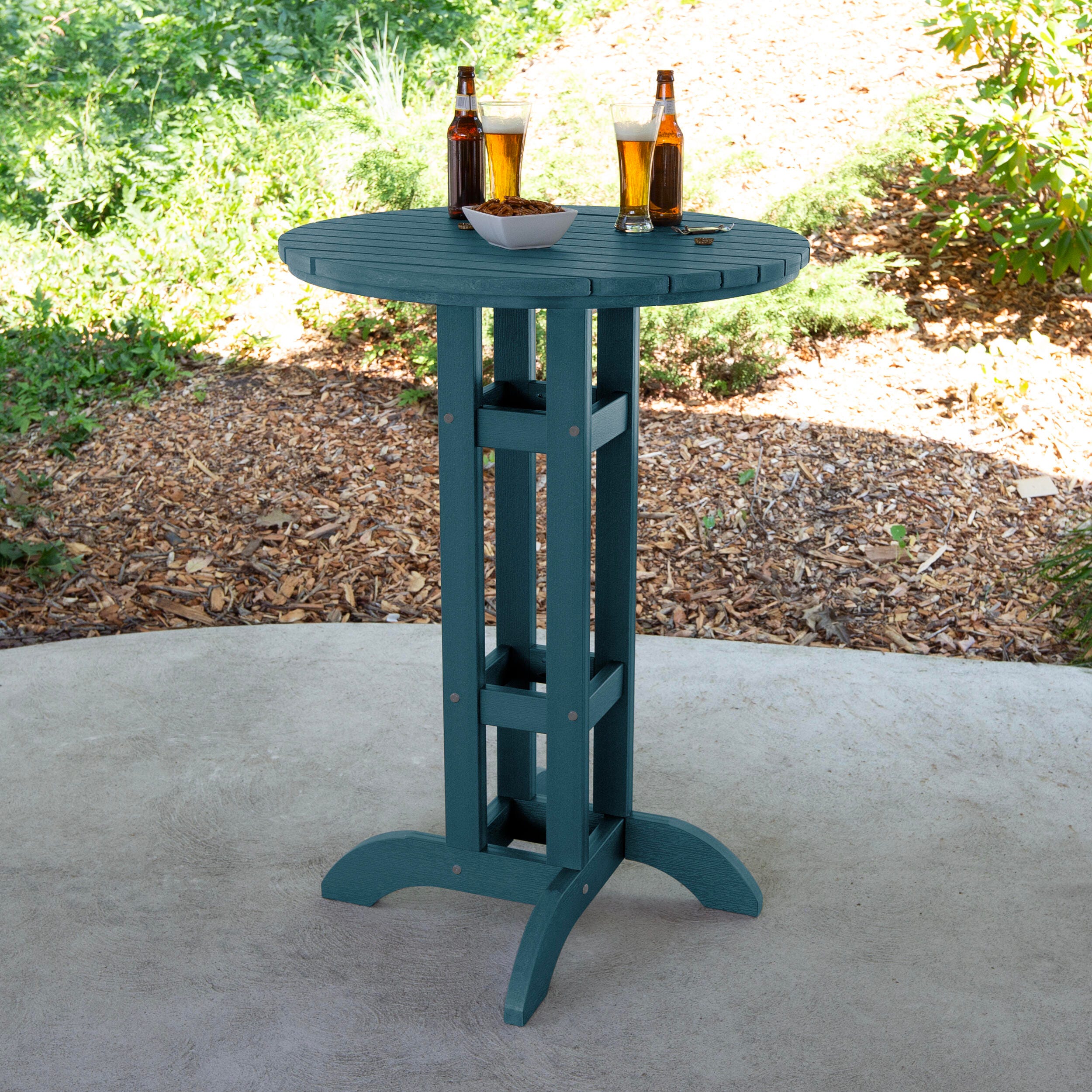 Click here for Highwood Lehigh Outdoor Round Dining Table  Nantuc... prices