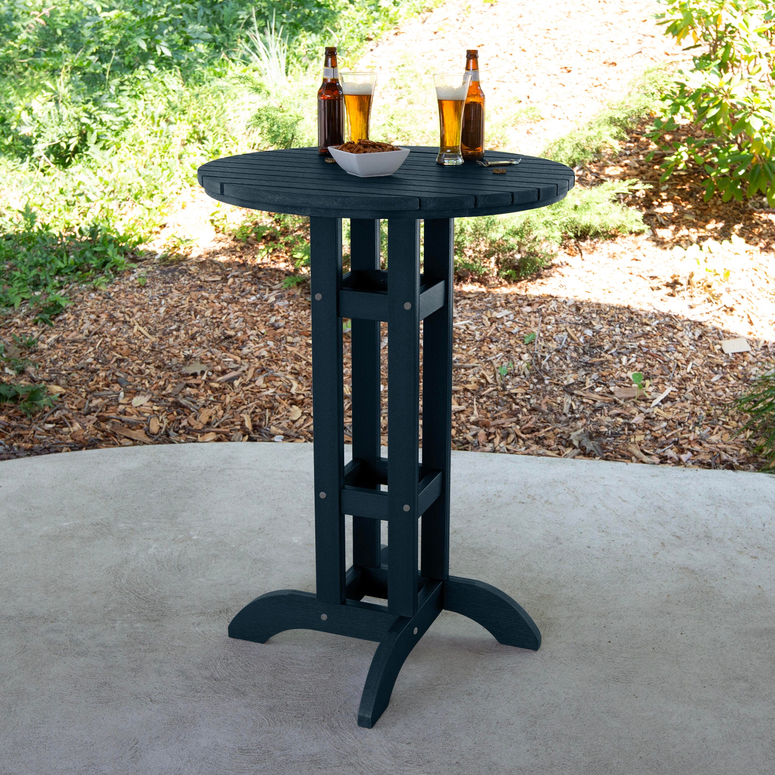 Click here for Highwood Lehigh Outdoor Round Bar Table  Federal B... prices