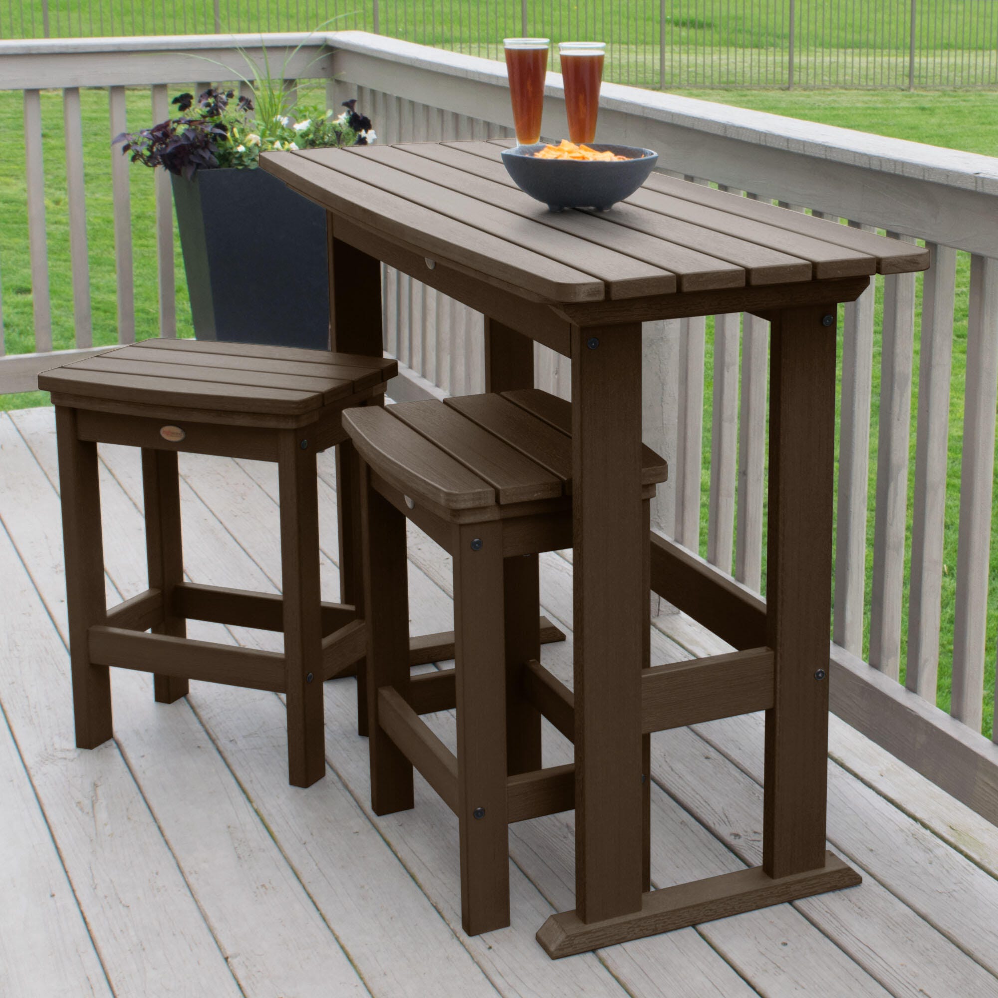 Click here for Highwood Lehigh Outdoor Dining Table and 2 Chairs... prices