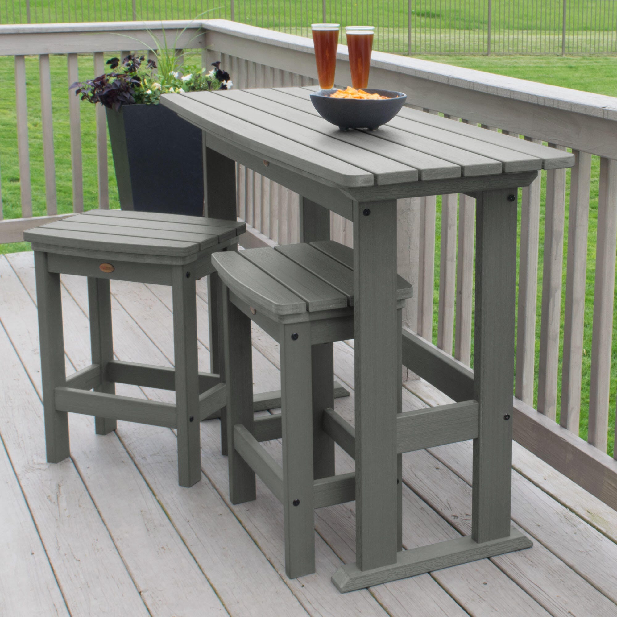 Click here for Highwood Lehigh Outdoor Dining Table and 2 Chairs... prices