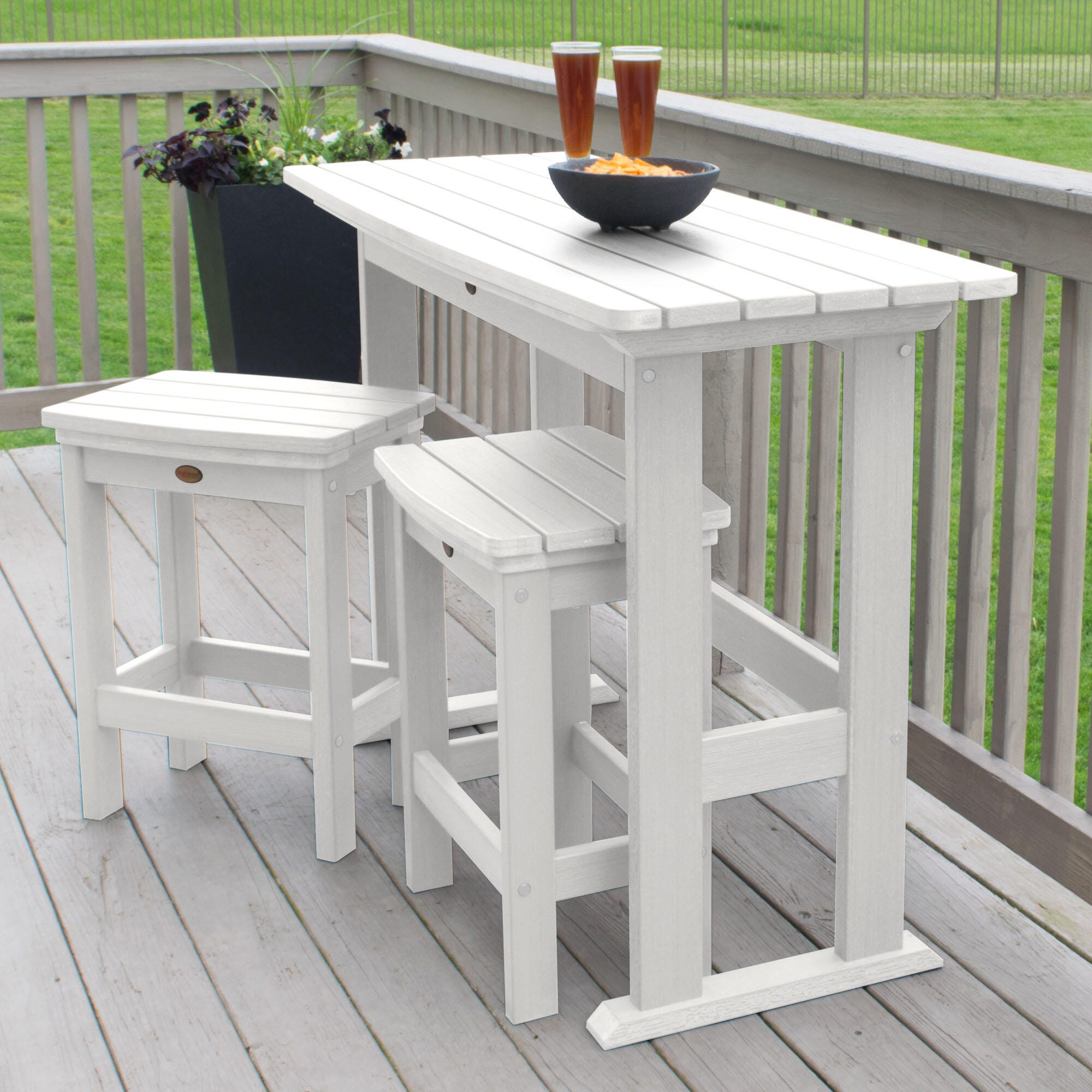 Click here for Highwood Lehigh Outdoor Dining Table and 2 Chairs... prices