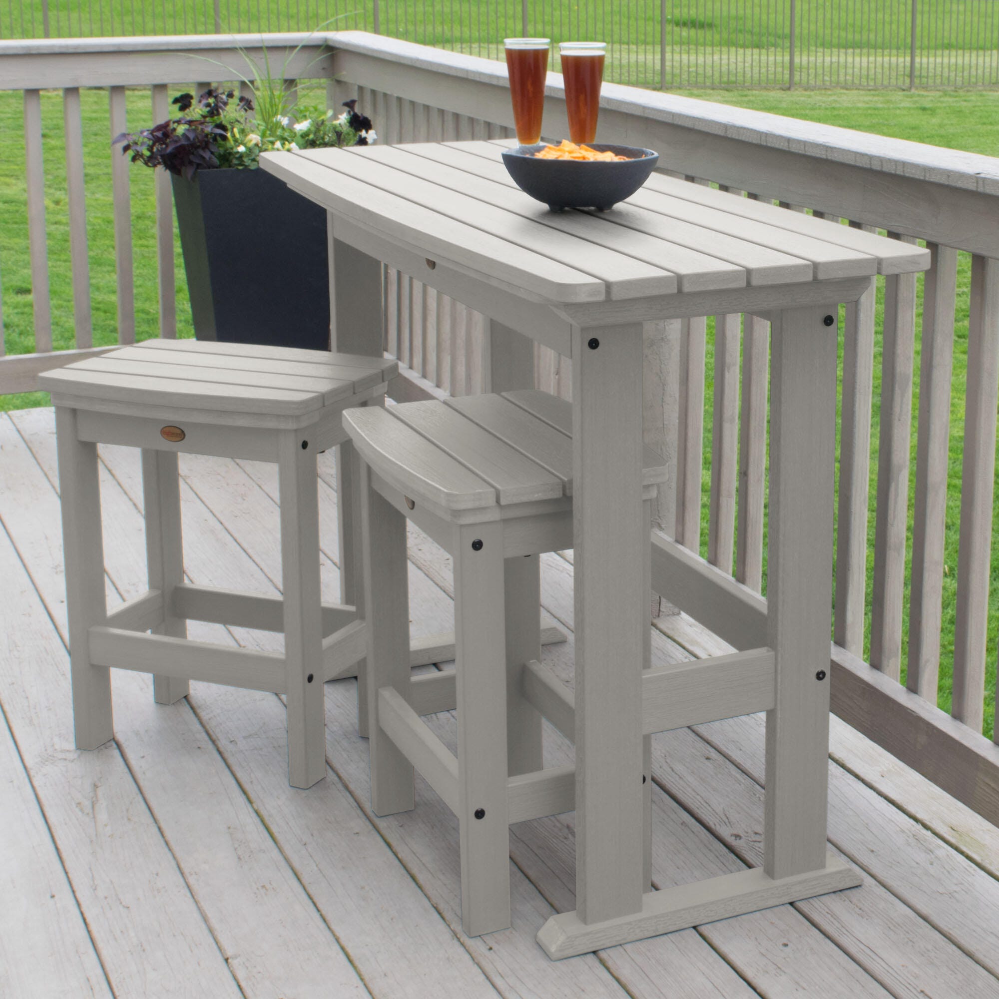 Click here for Highwood Lehigh Outdoor Dining Table and 2 Chairs... prices