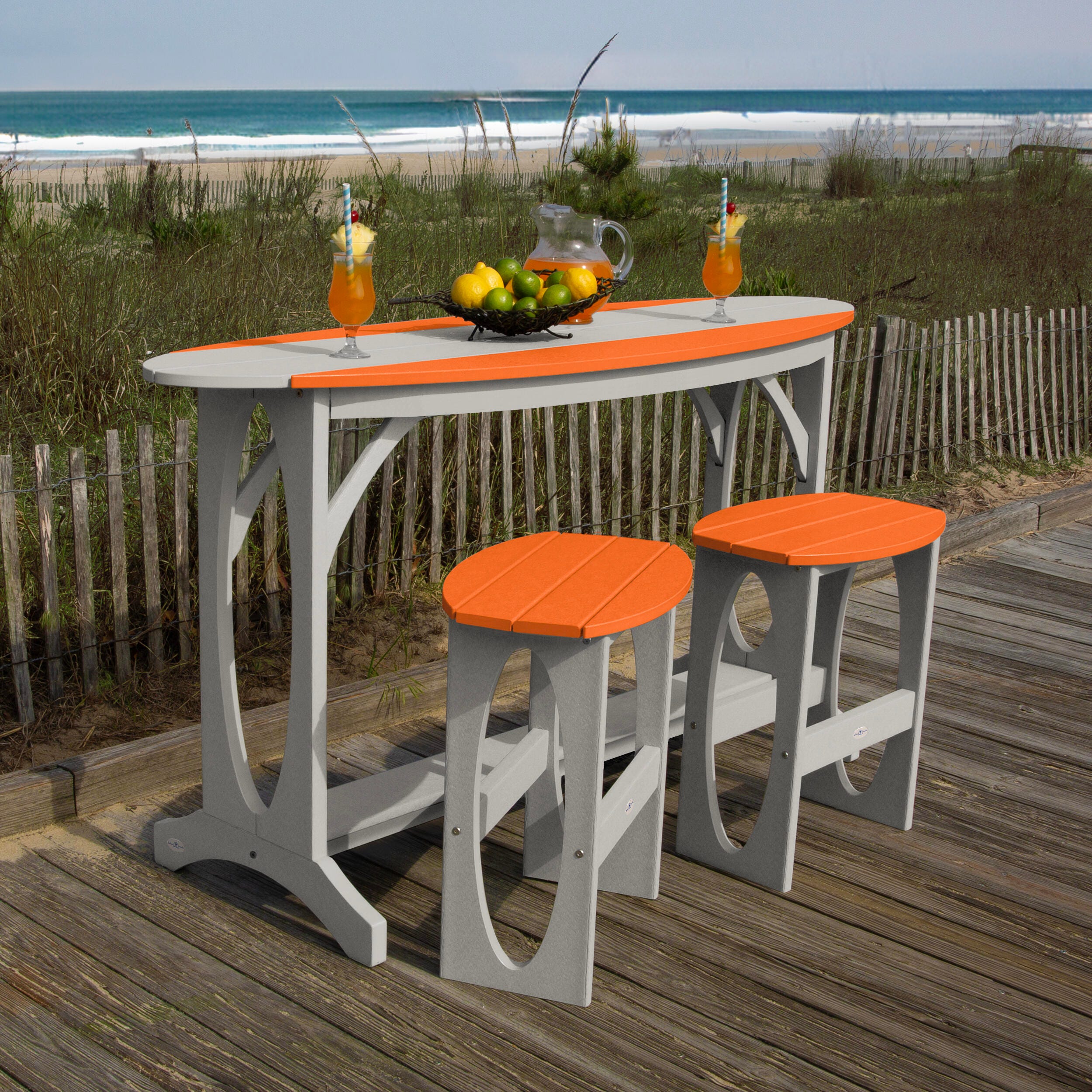 Click here for Bahia Verde Shoreline Outdoor Bar Table and 2 Bar... prices
