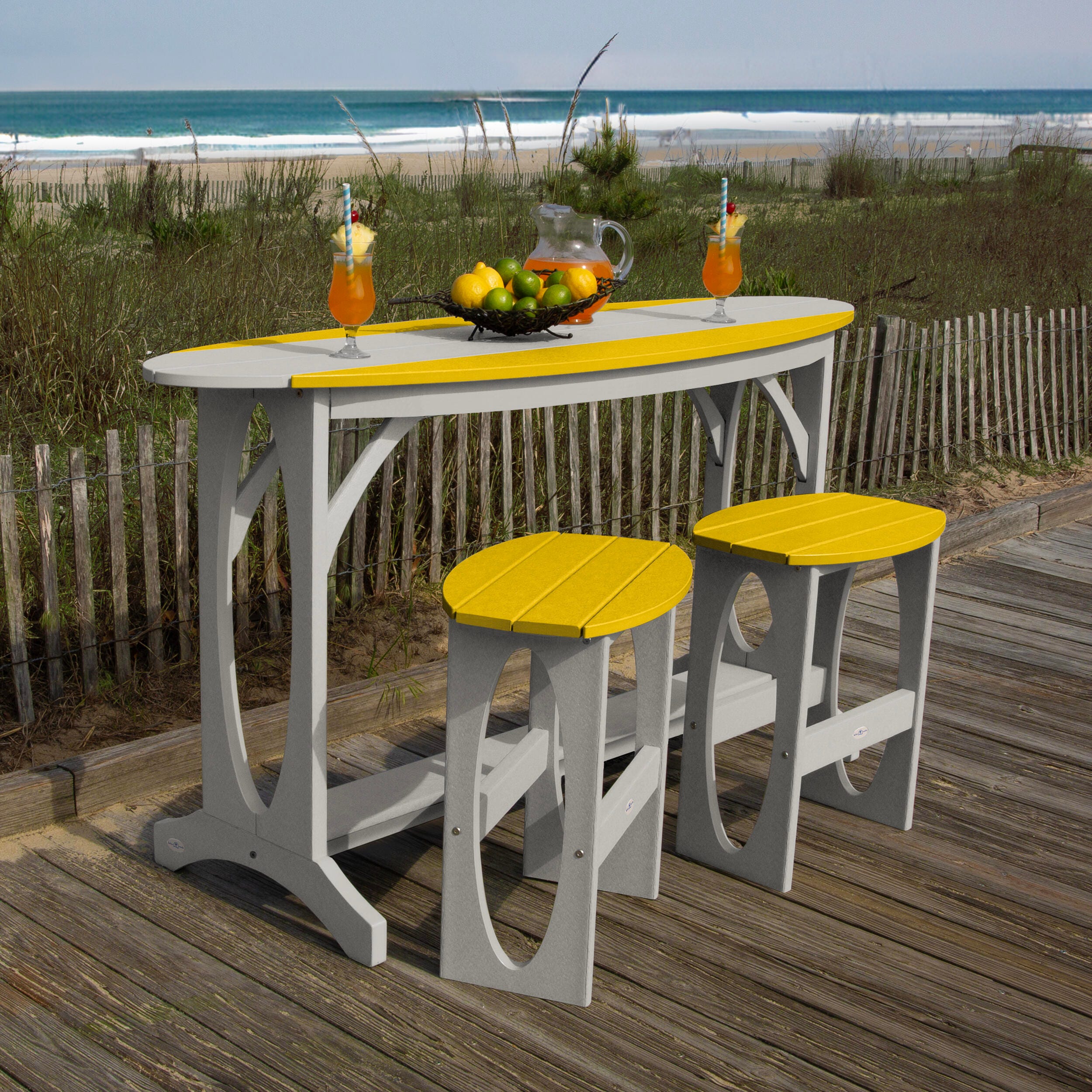 Click here for Bahia Verde Shoreline Outdoor Bar Table and 2 Bar... prices