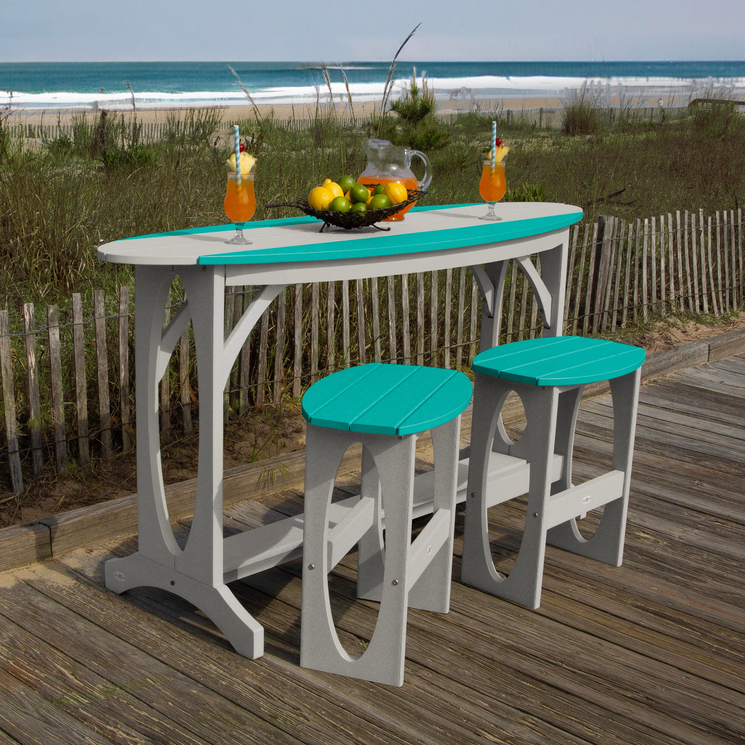 Click here for Bahia Verde Shoreline Outdoor Bar Table and 2 Bar... prices