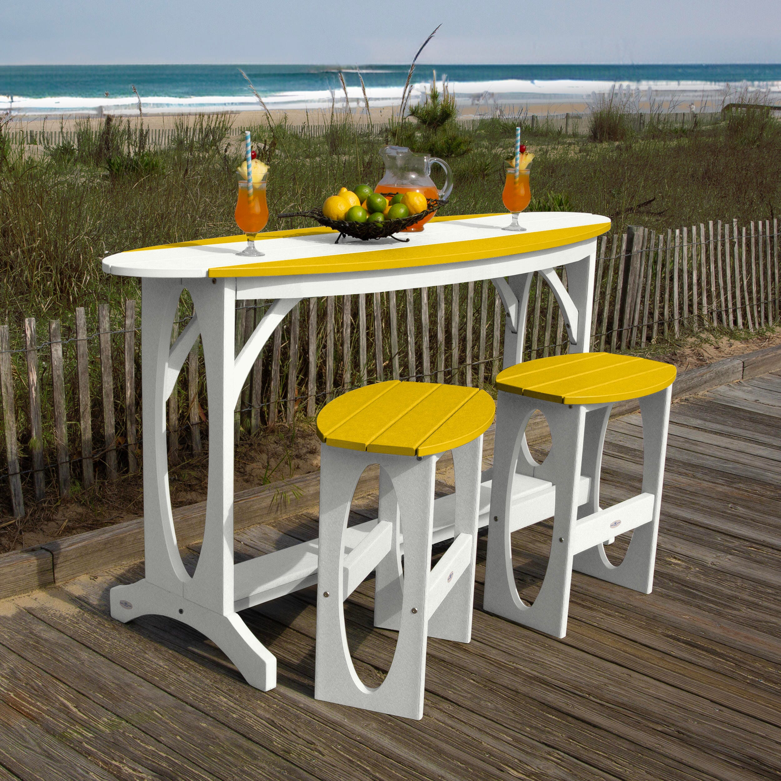 Click here for Bahia Verde Shoreline Outdoor Bar Table and 2 Bar... prices