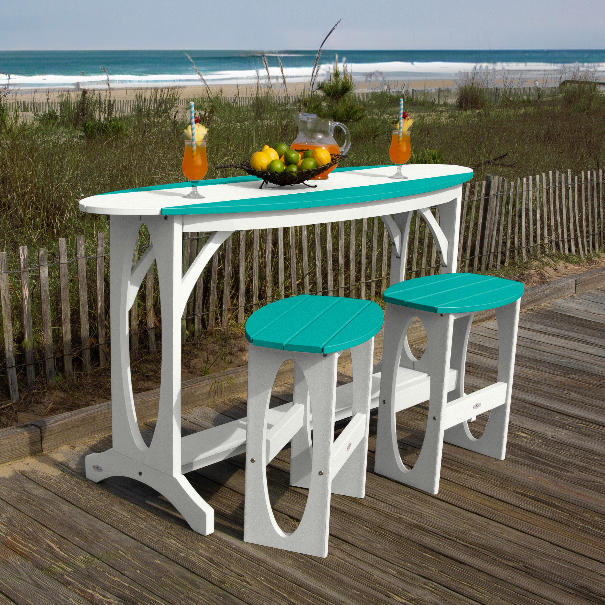 Click here for Bahia Verde Shoreline Outdoor Bar Table and 2 Bar... prices