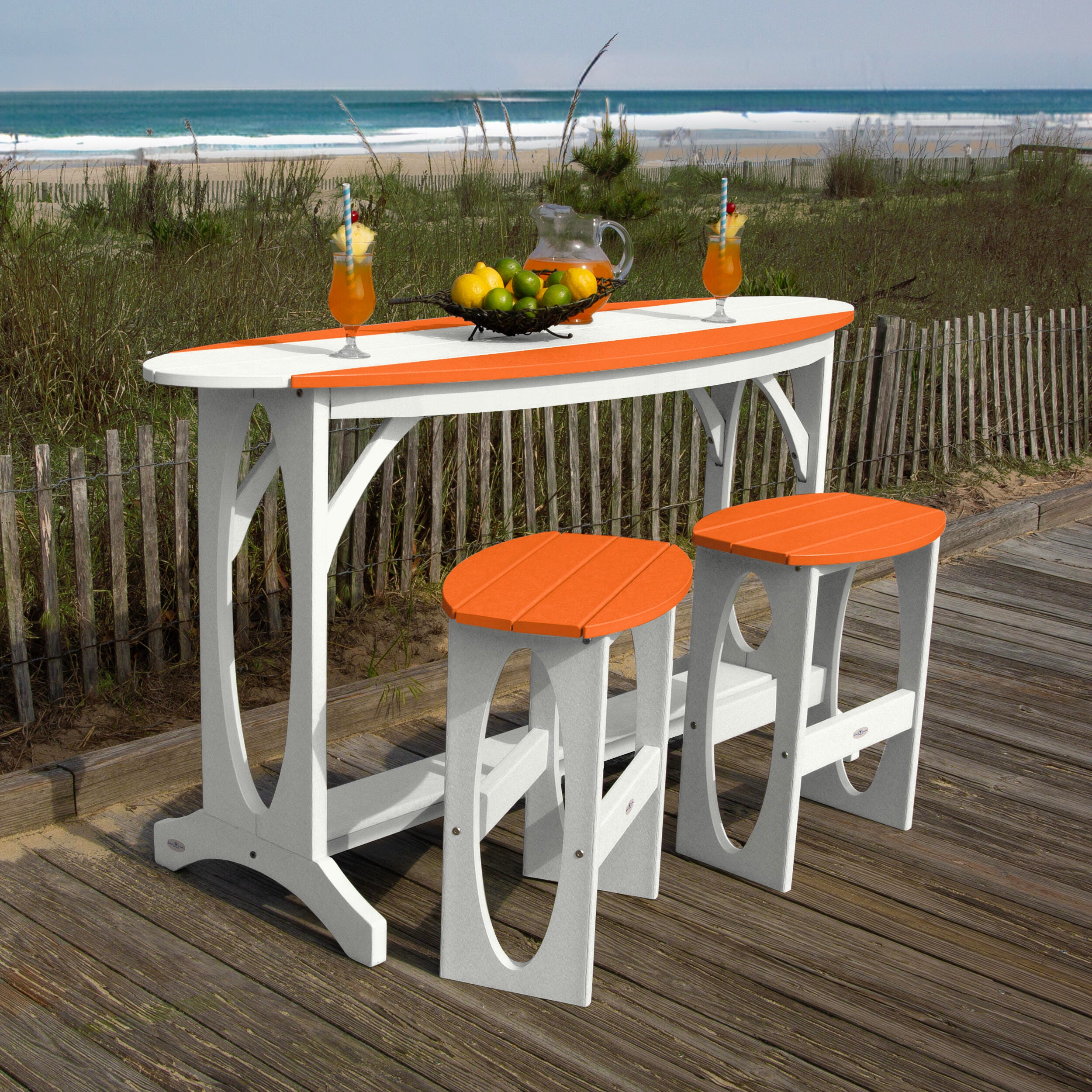 Click here for Bahia Verde Shoreline Outdoor Bar Table and 2 Bar... prices