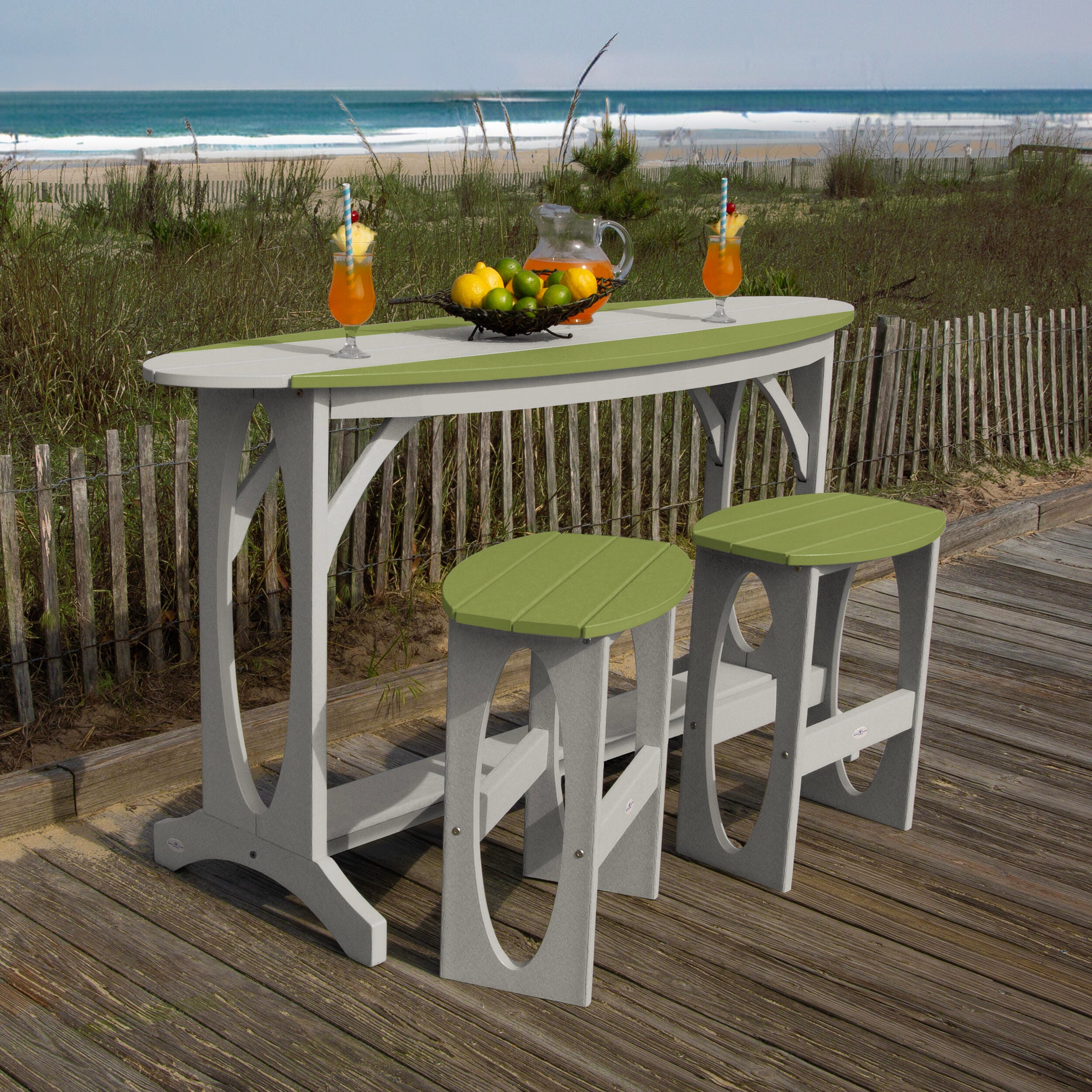 Click here for Bahia Verde Shoreline Outdoor Bar Table and 2 Bar... prices