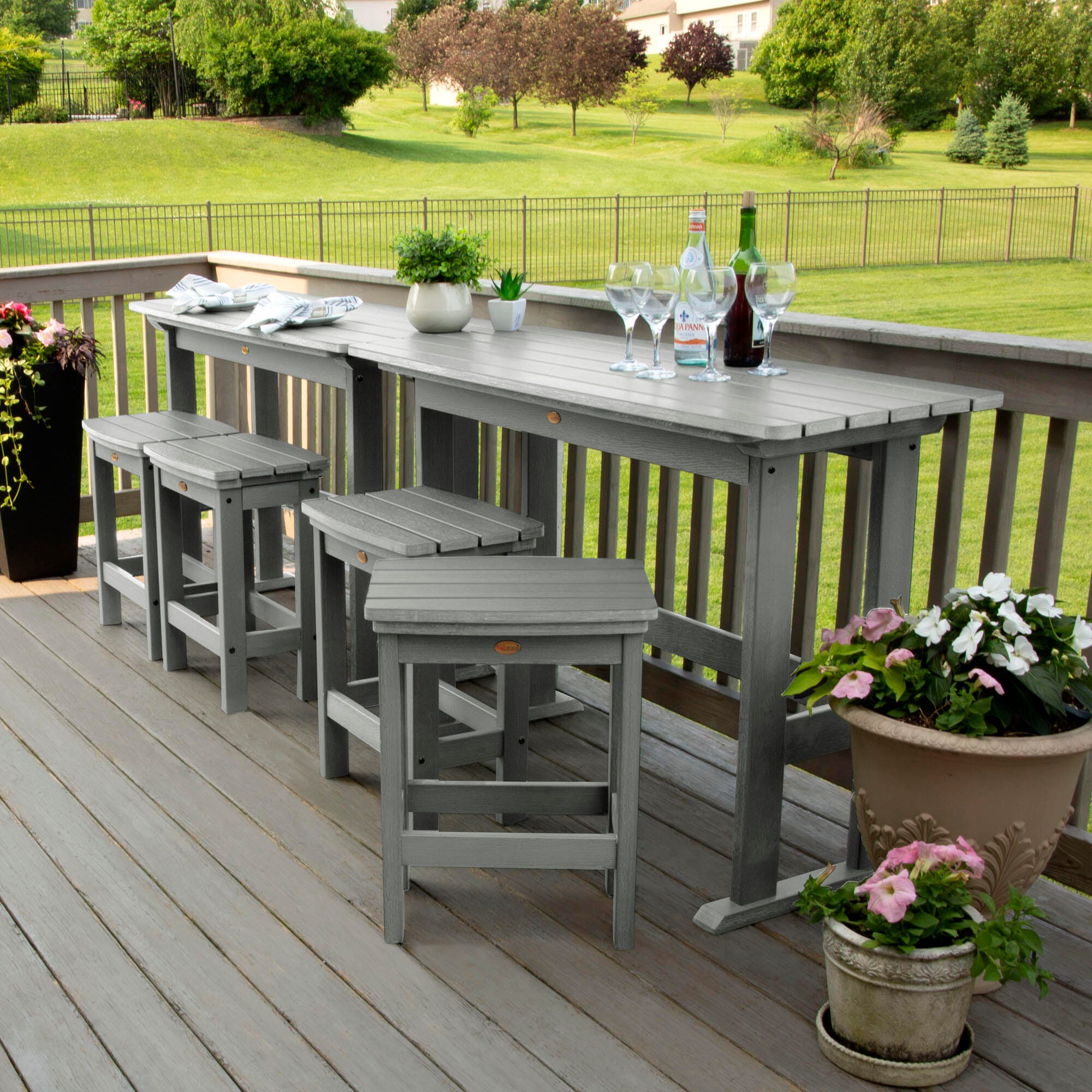 Click here for Highwood Lehigh Outdoor Counter Height 2 Bar Table... prices