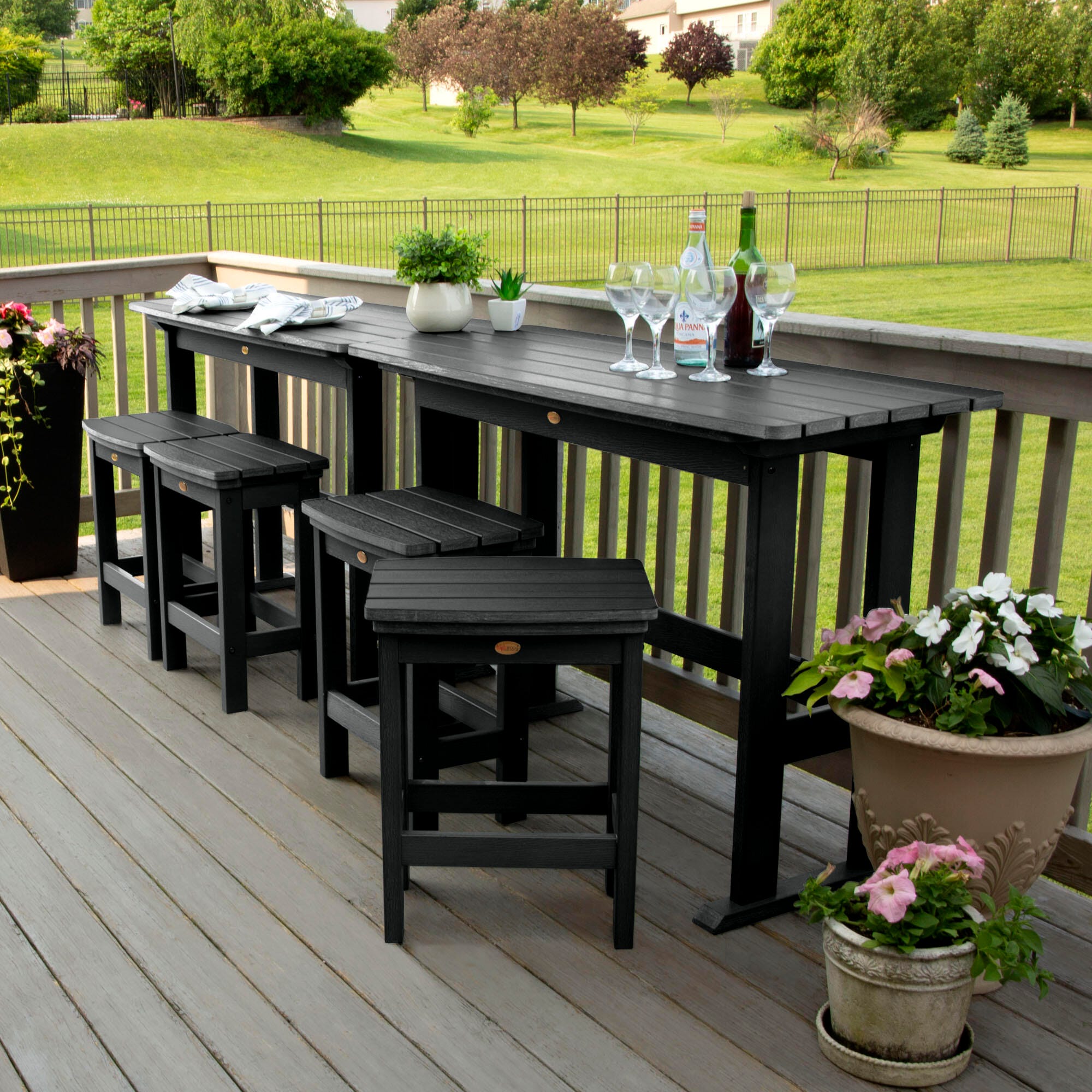 Click here for Highwood Lehigh Outdoor Counter Height 2 Bar Table... prices