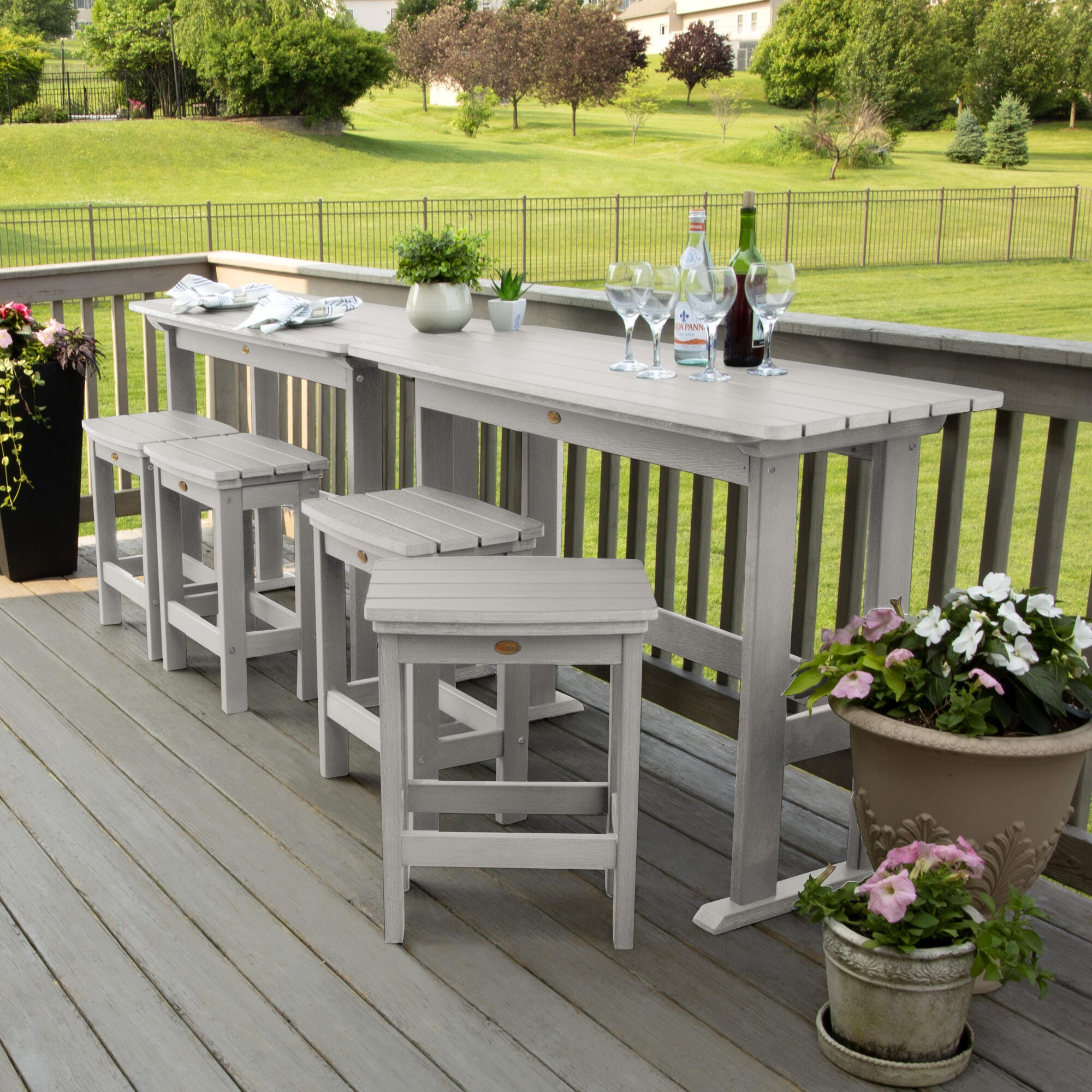 Click here for Highwood Lehigh Outdoor Counter Height 2 Bar Table... prices