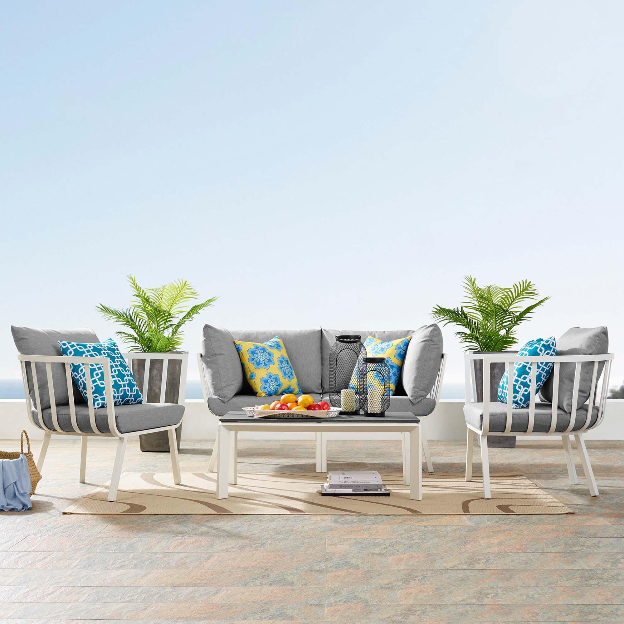 Click here for Modway Riverside Outdoor Loveseat with Coffee Tabl... prices