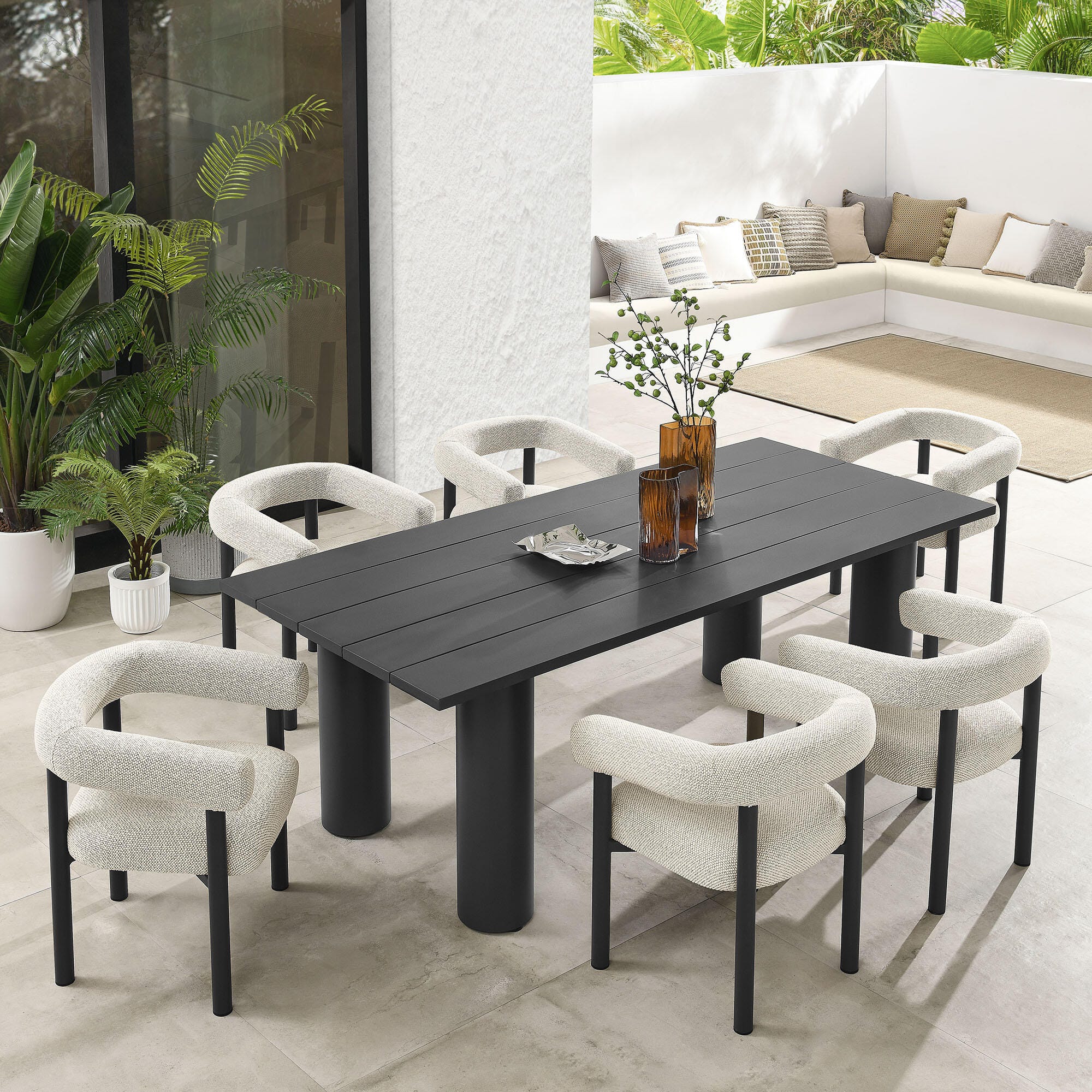 Click here for Modway Nautica Outdoor Dining Table and 6 Chairs... prices