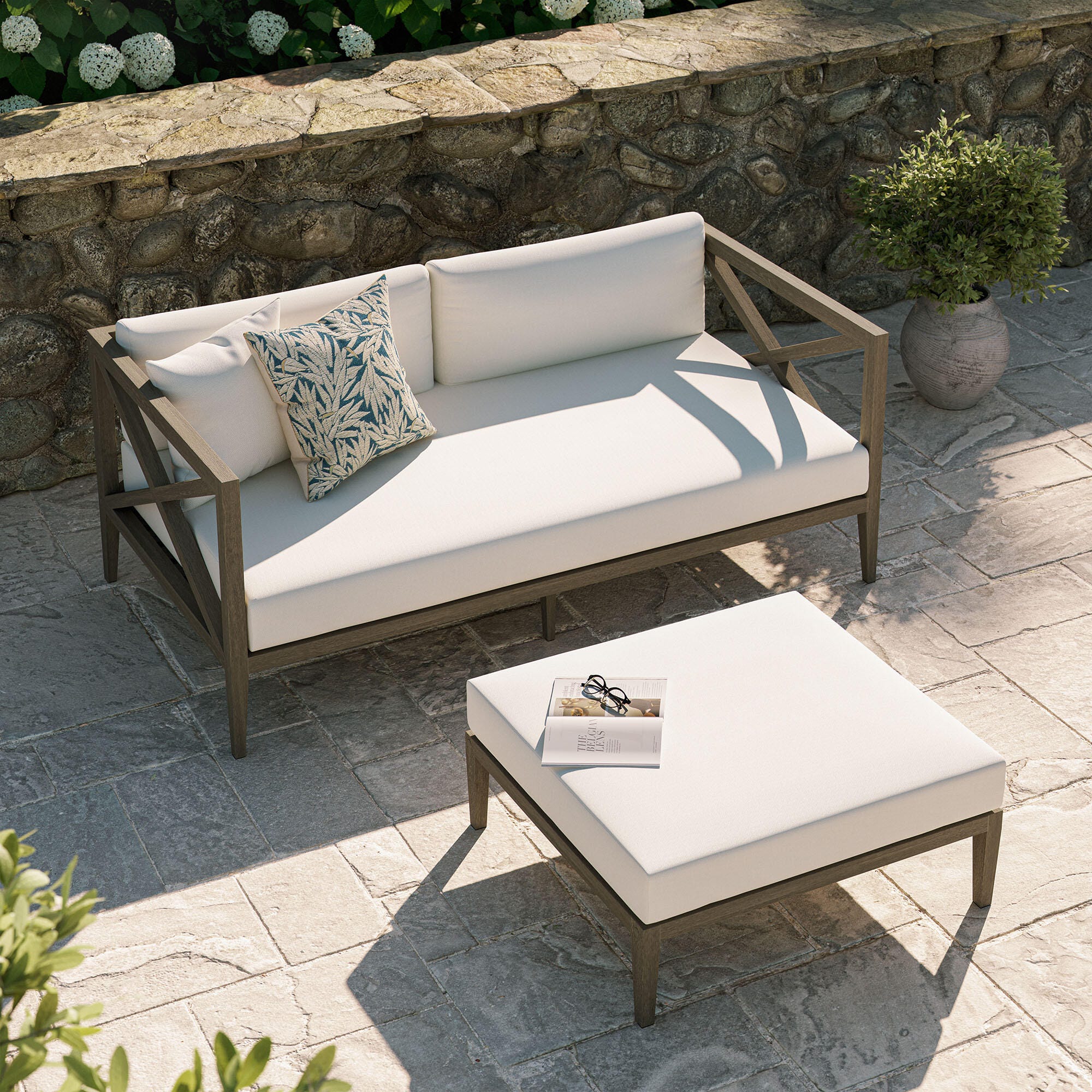 Click here for Modway Northlake Outdoor Loveseat and Ottoman Set... prices