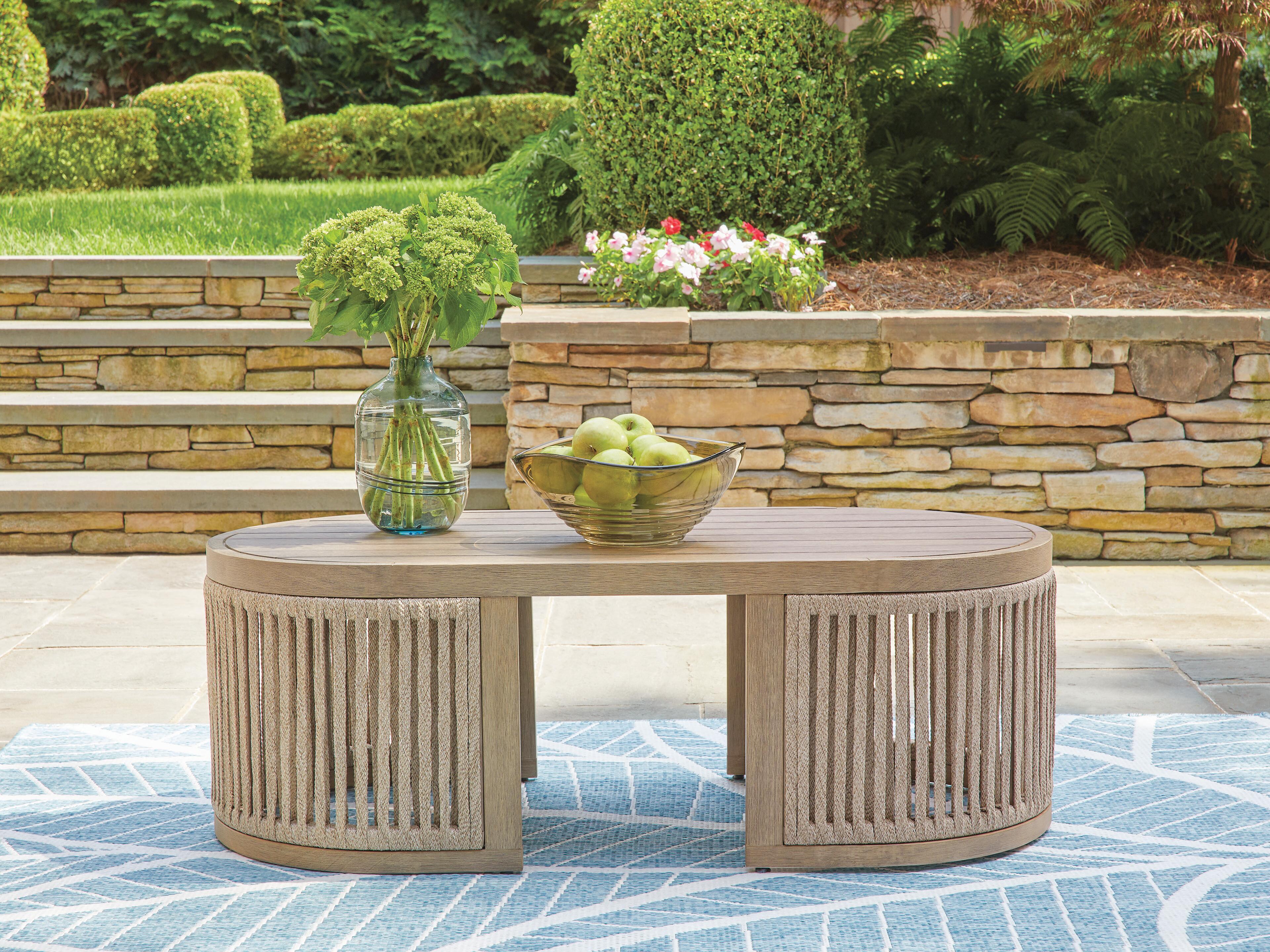 Click here for Vision Lane Outdoor Coffee Table  Beige prices