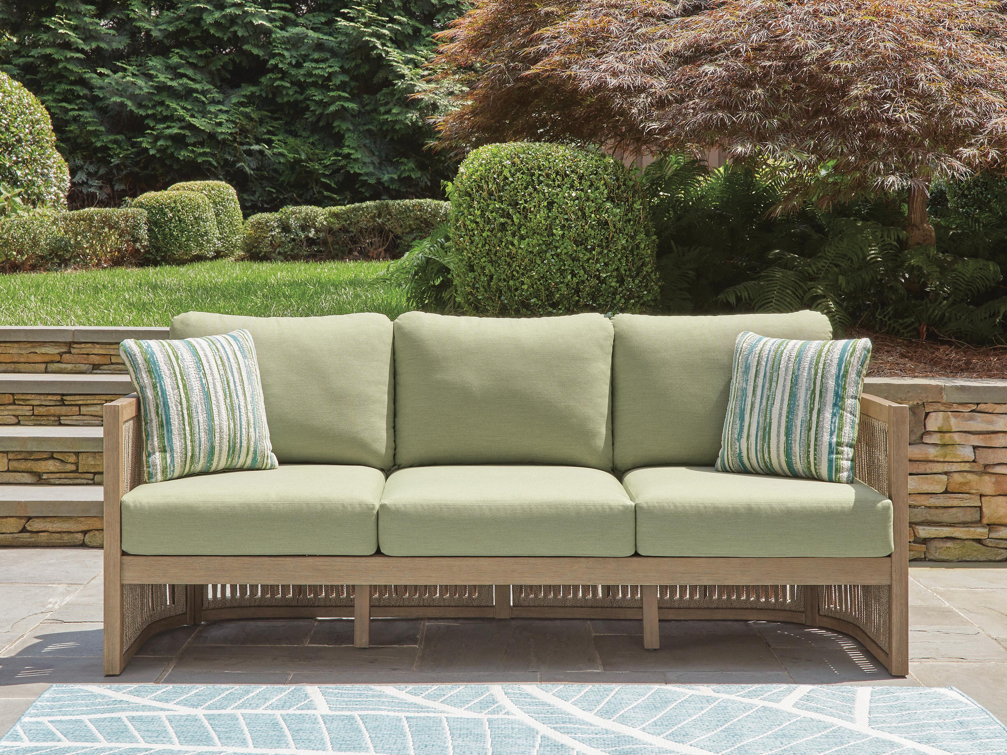 Click here for Vision Lane Outdoor Sofa with Cushion  Beige/Green prices
