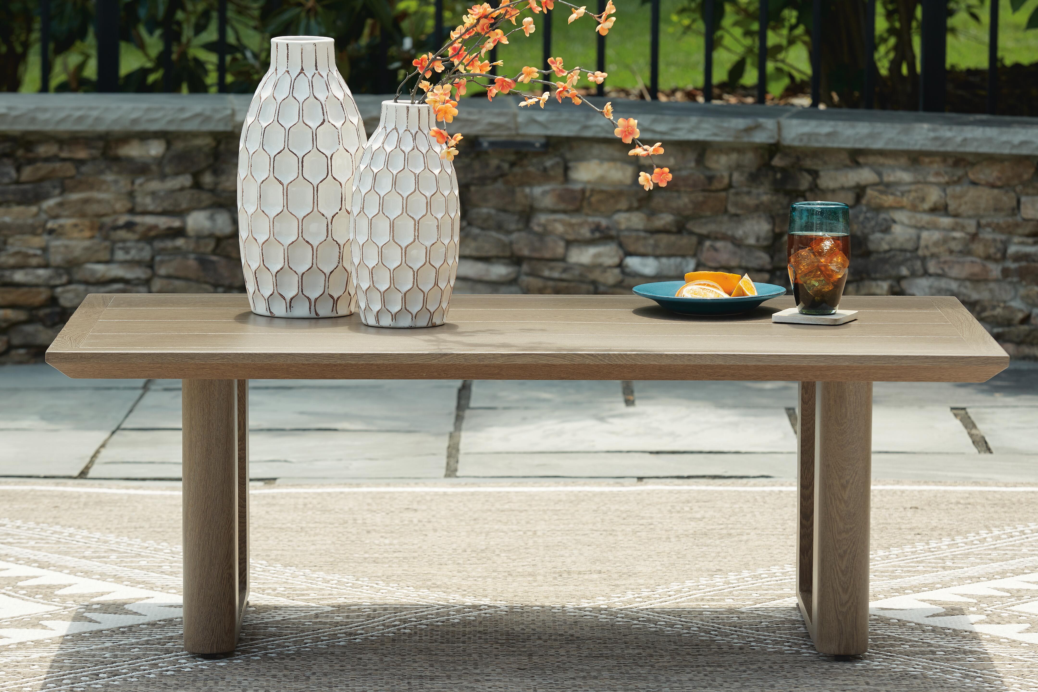 Click here for Serene Bay Outdoor Coffee Table  Dark Brown prices