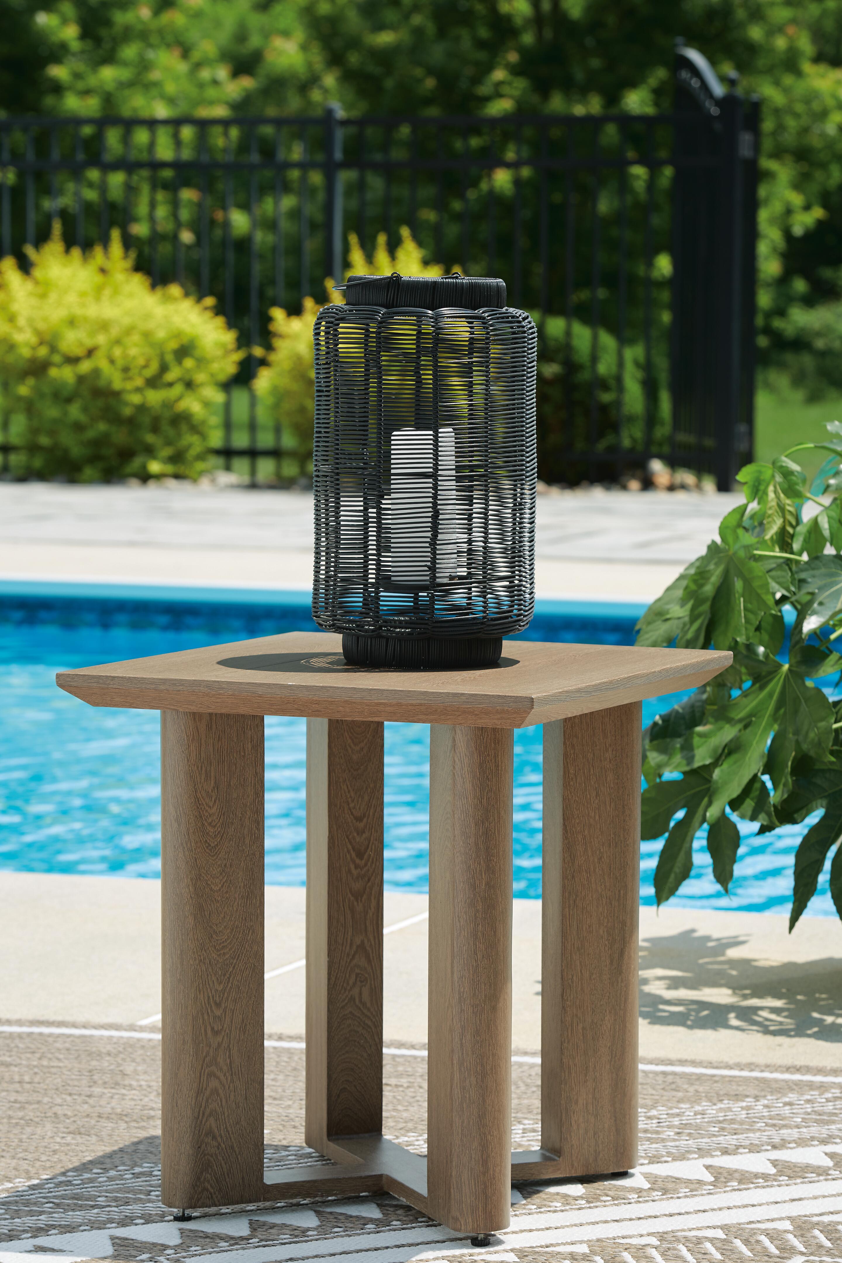 Click here for Serene Bay Outdoor End Table  Dark Brown prices