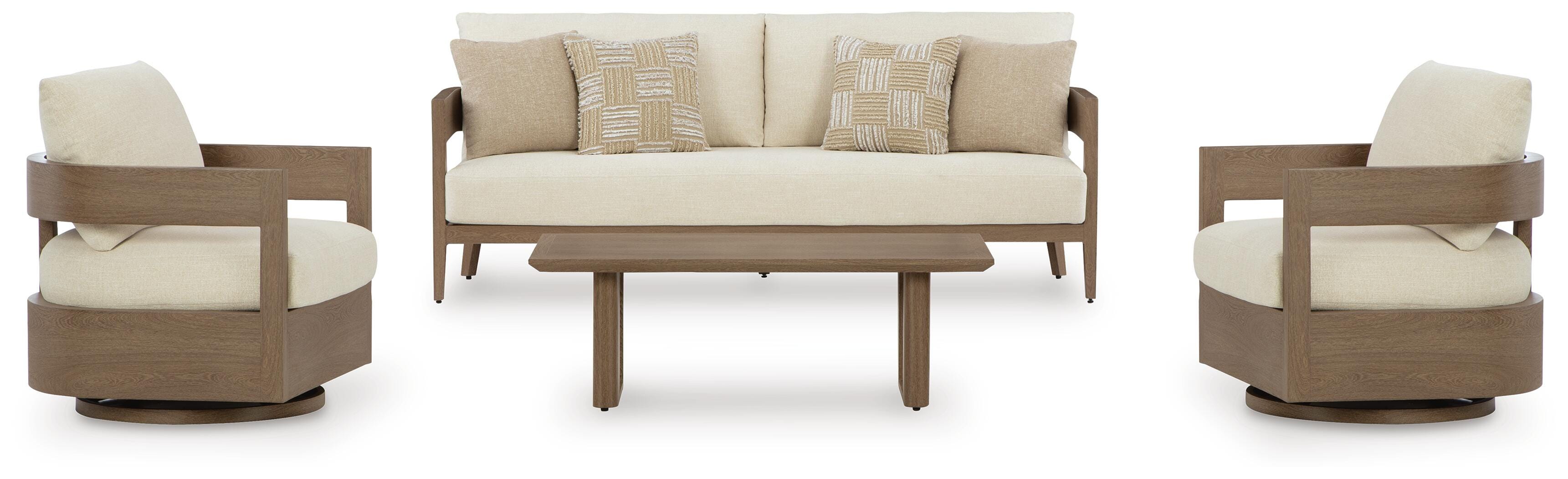 Click here for Serene Bay Outdoor Sofa and 2 Chairs with Coffee T... prices