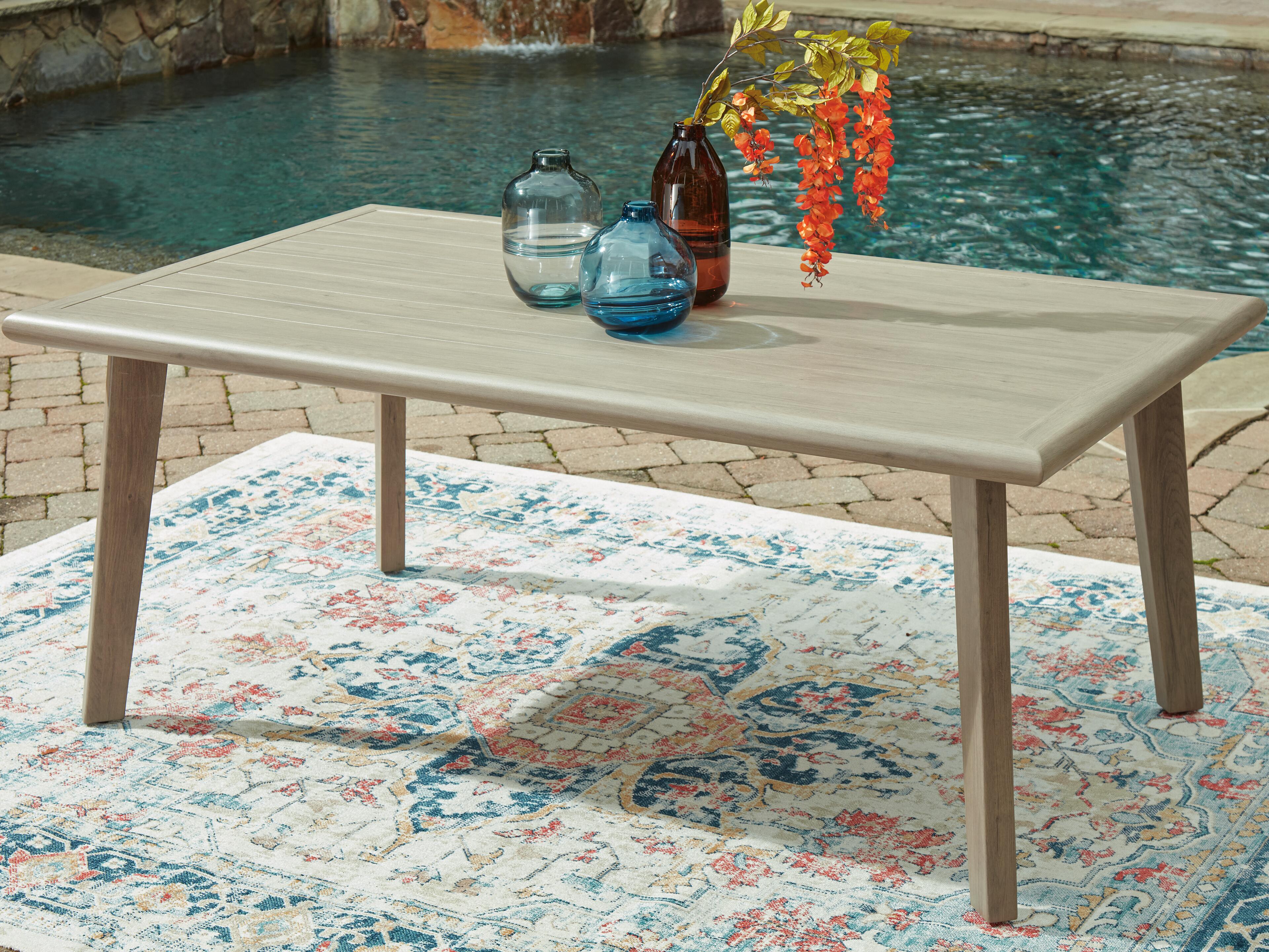 Click here for Carisbo Outdoor Dining Table  Beige prices