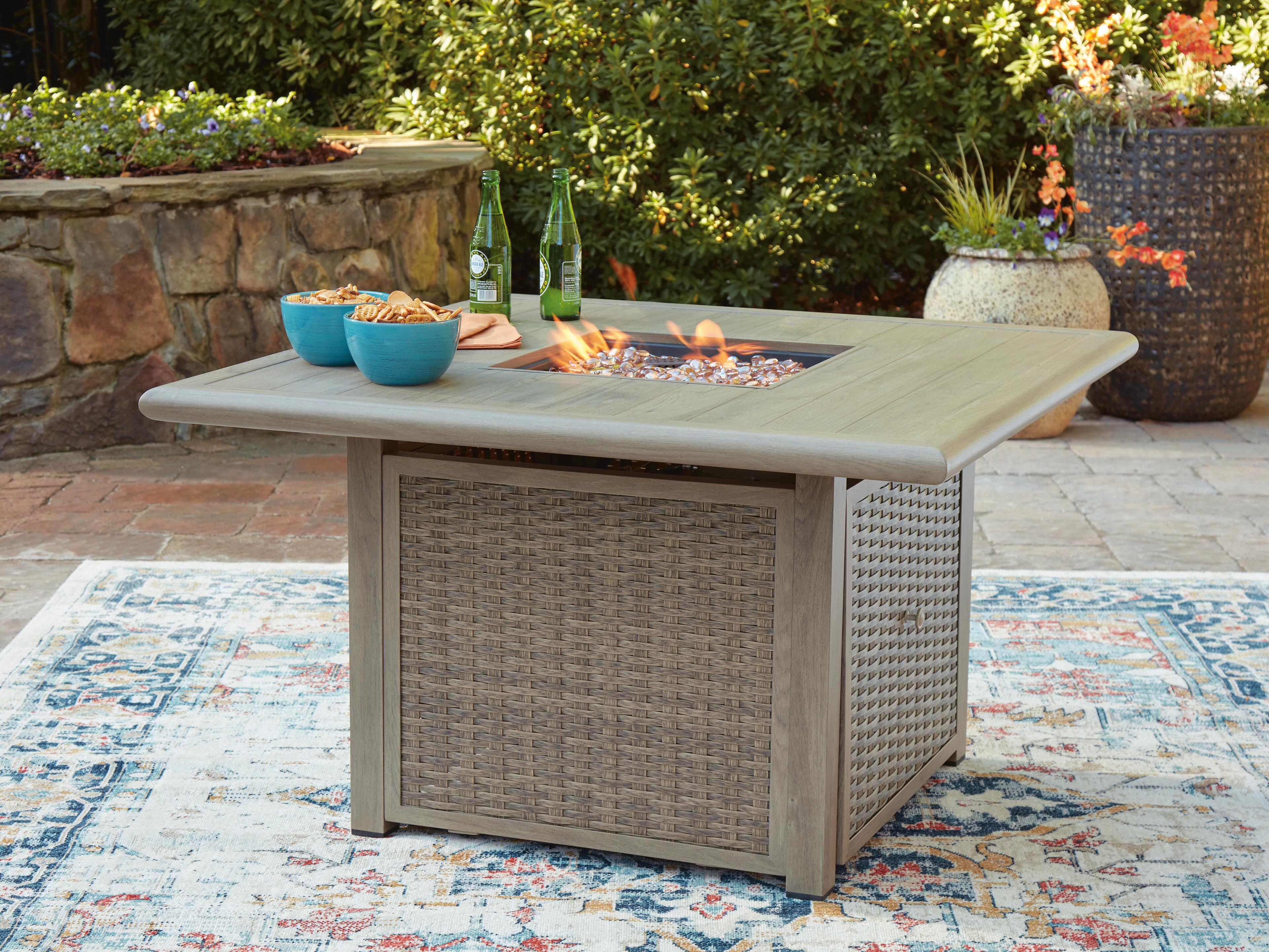 Click here for Carisbo Fire Pit Table  Beige prices