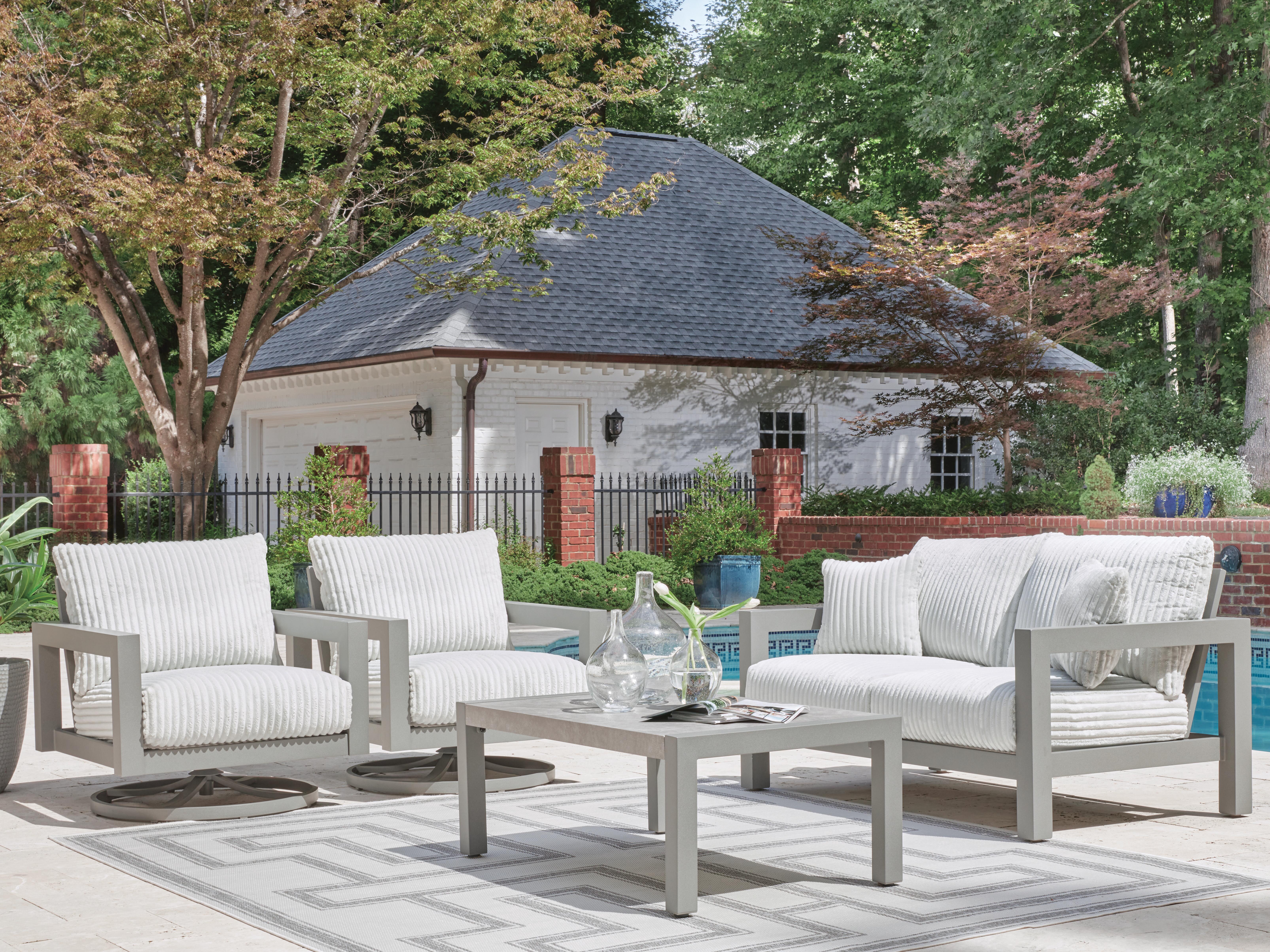 Click here for Moonlight View Outdoor Loveseat with 2 Lounge Chai... prices